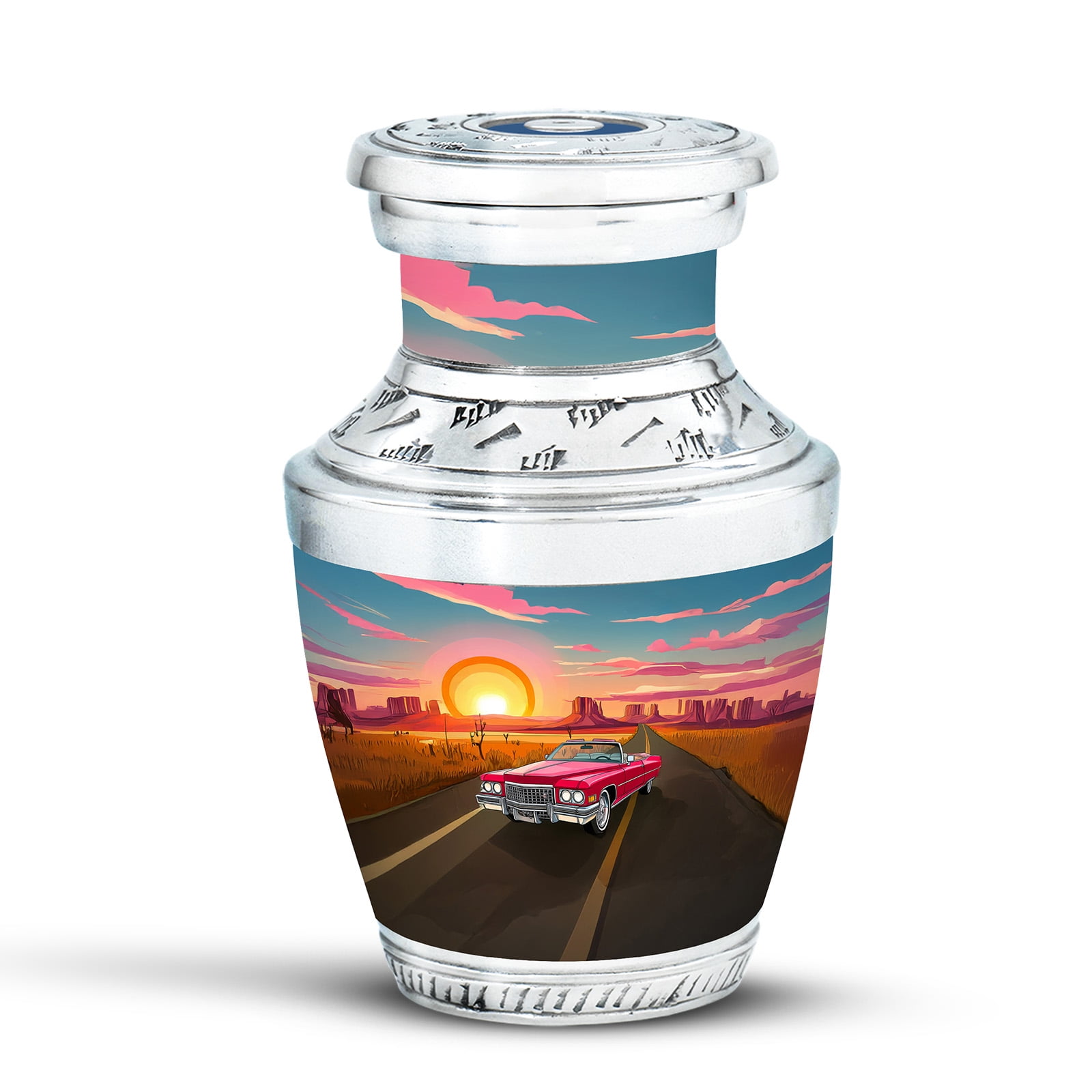 KARYLIZ Red Car Urns For Human Ashes Adult Man, Urn for Ashes for Women ...