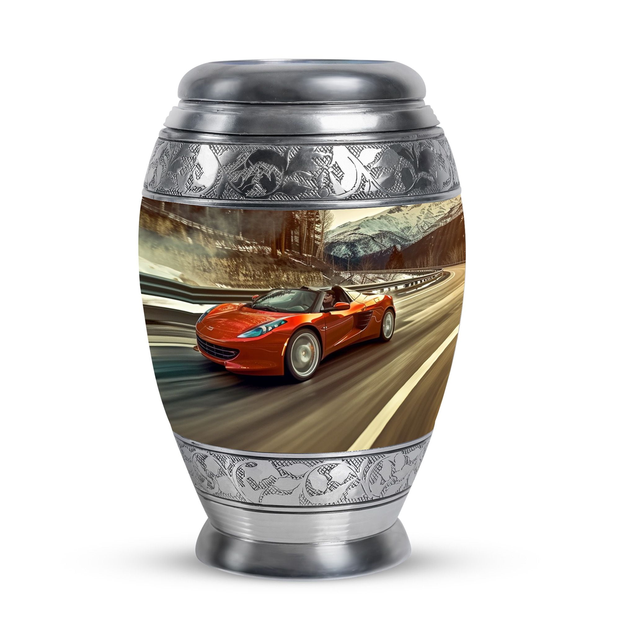 KARYLIZ Red Racer Car Cremation Urn For Ashes For Women - Mini Keepsake ...