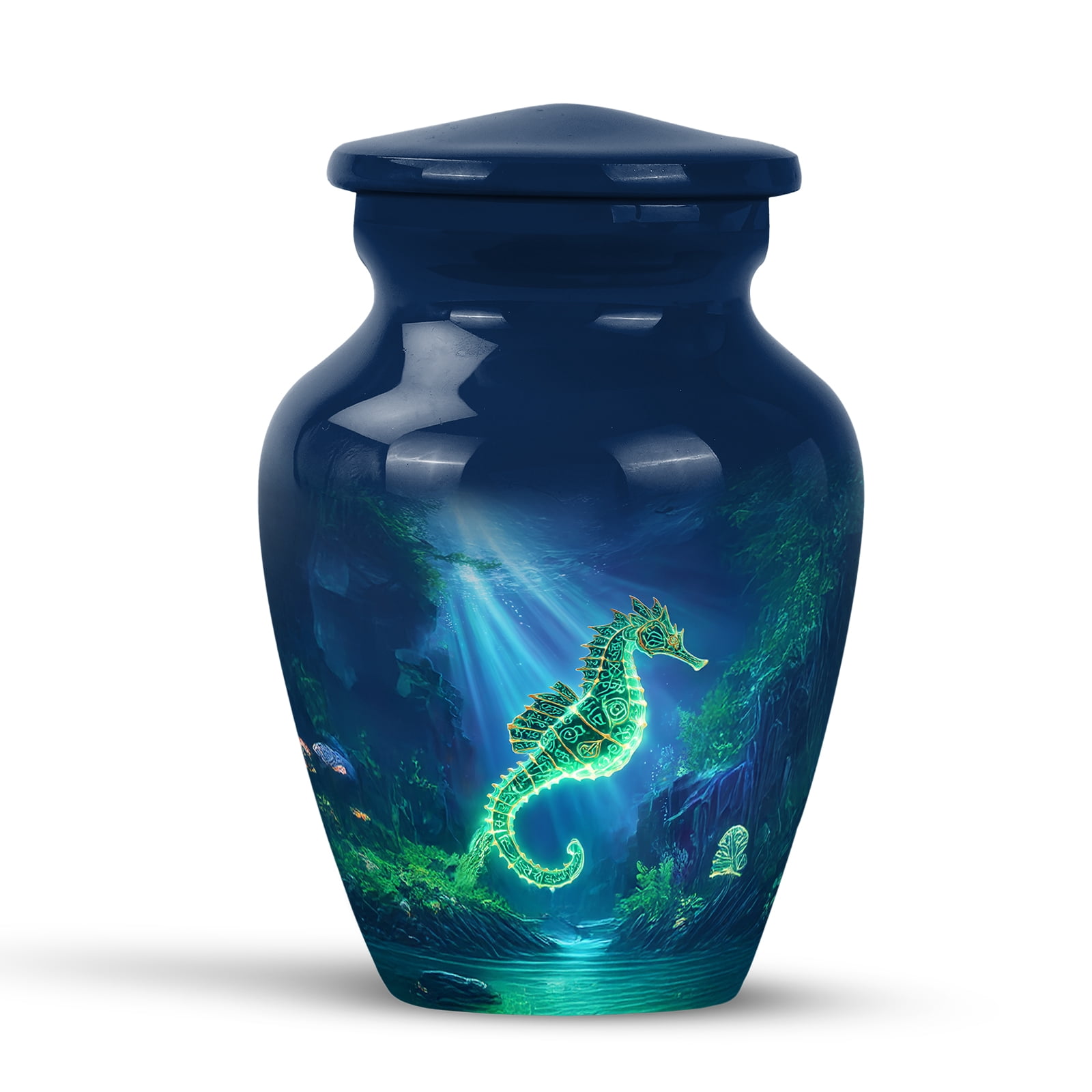 KARYLIZ Sea Horse Urn Human Ashes - Underwater Cavern Funeral Urn For ...