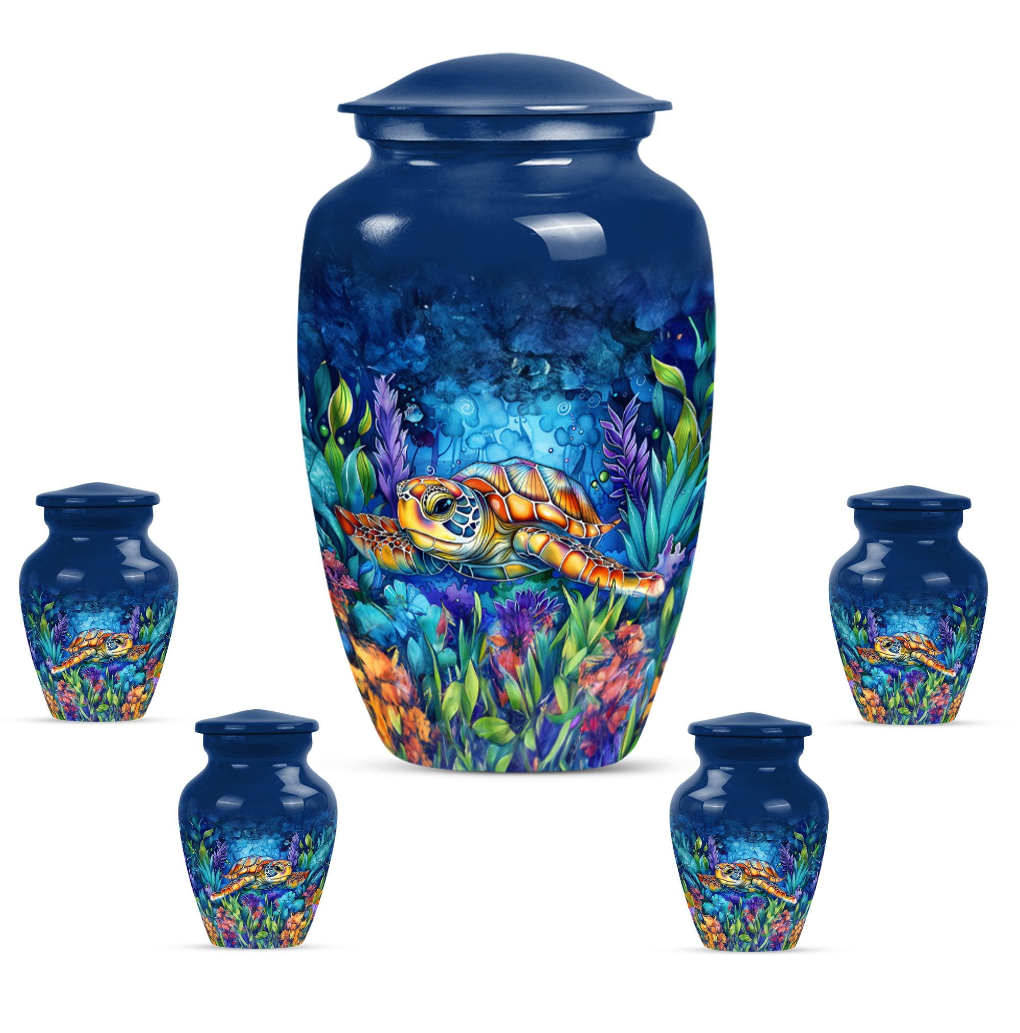 KARYLIZ Sea Turtle Urns - Urns For Human Ashes Adult Female - Combo Of ...