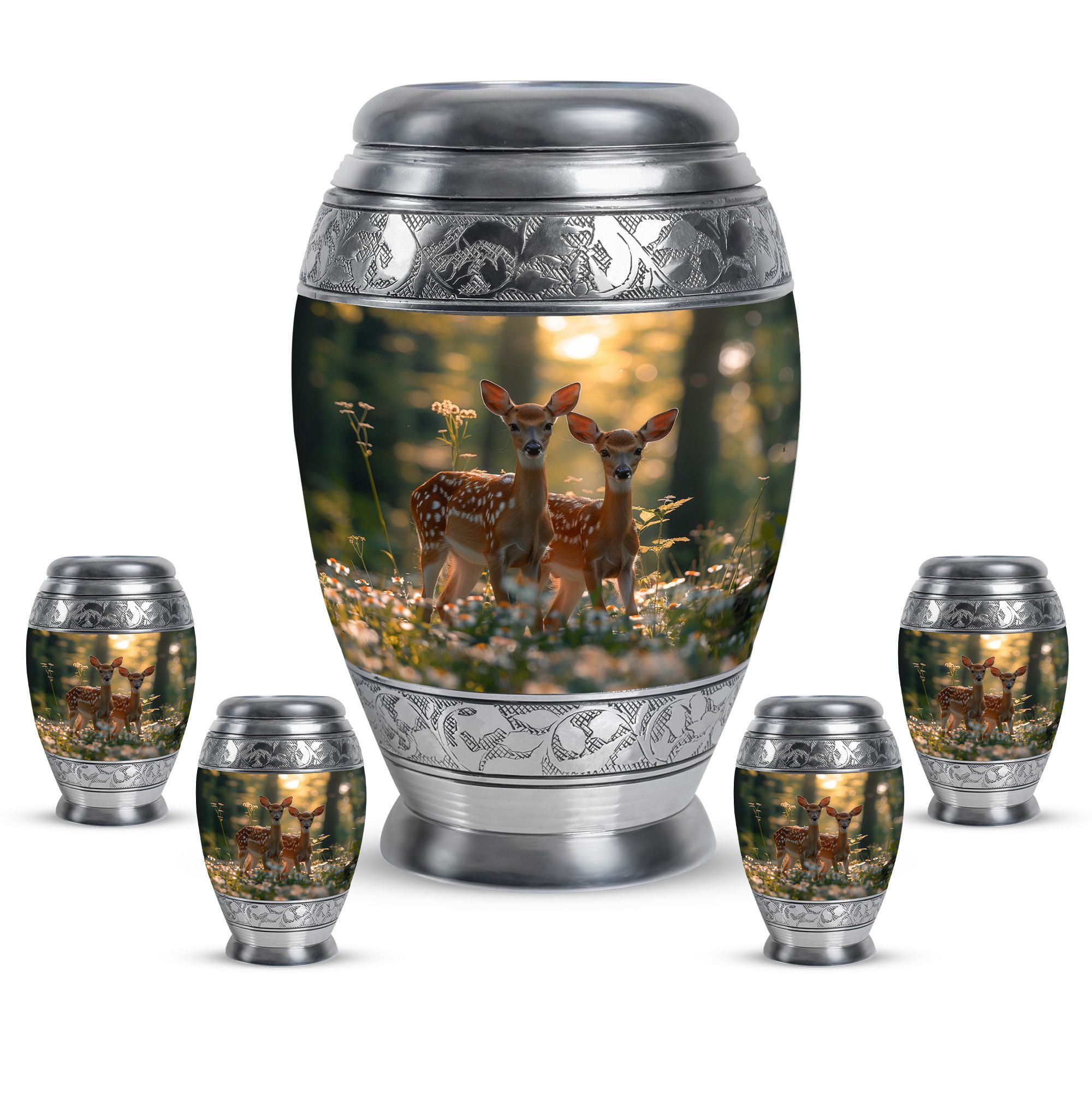 KARYLIZ Small Deer Urn - Cremation Urn for Human Ashes - Large Memorial ...