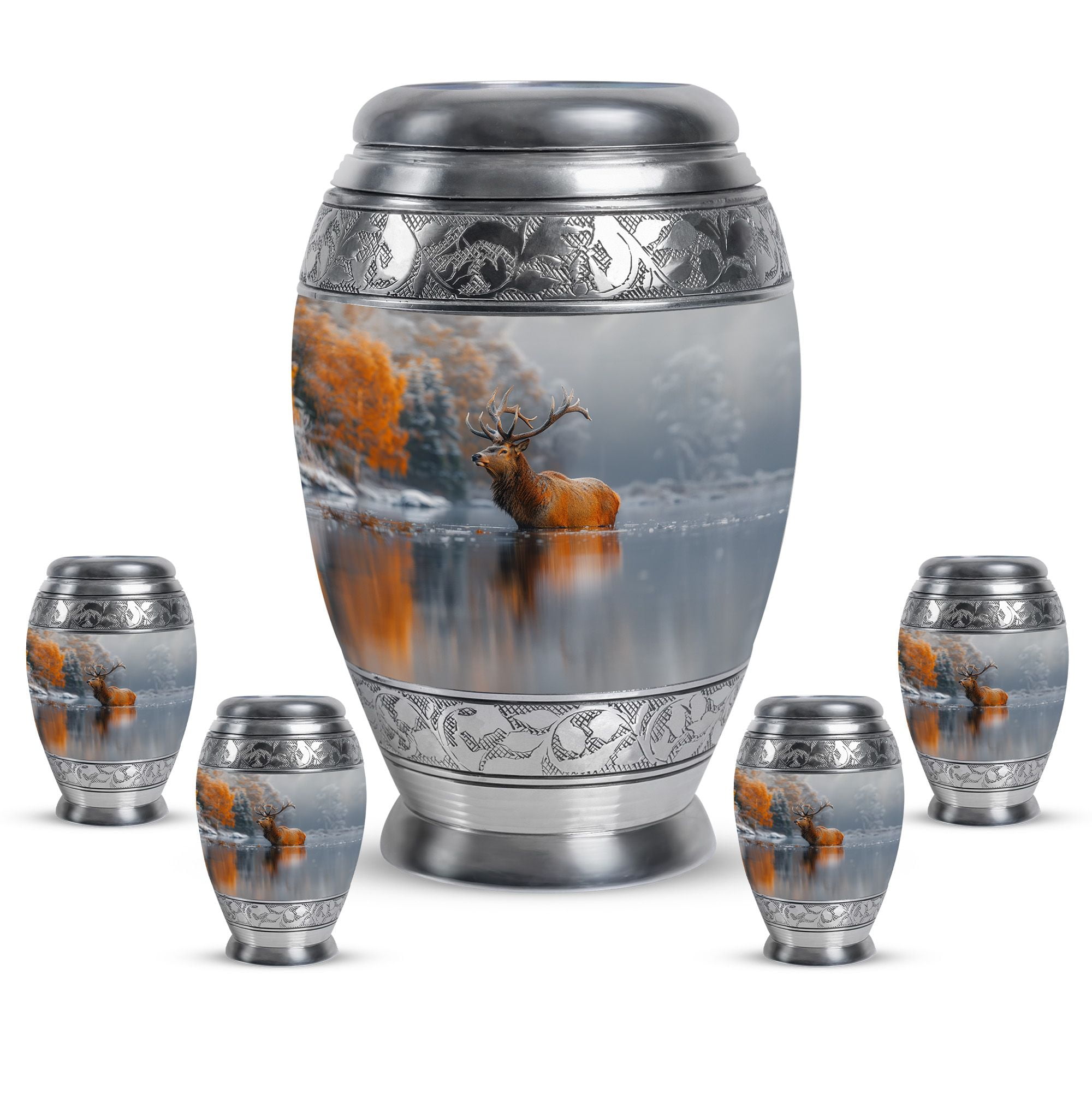 KARYLIZ Small Deer Urn - Keepsakes for Ashes Of Loved Ones - Small Urns ...