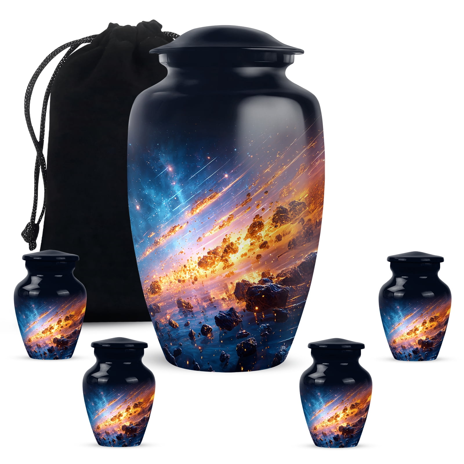 KARYLIZ Star Galaxy Cremation Keepsake Urn for Human Ashes Women & Men ...