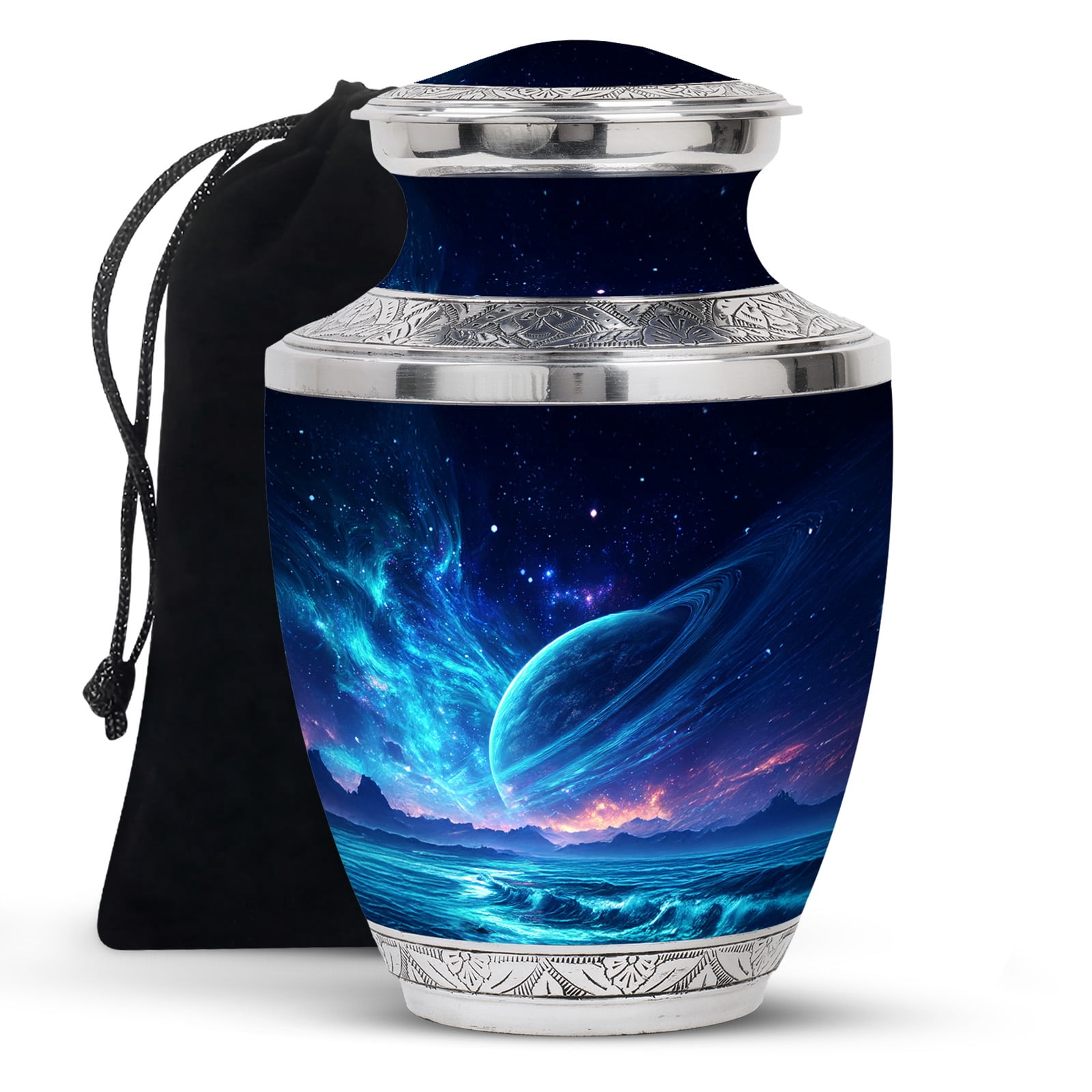 KARYLIZ Star Galaxy Cremation Urn for Ashes Human Adult - Funeral Urn ...