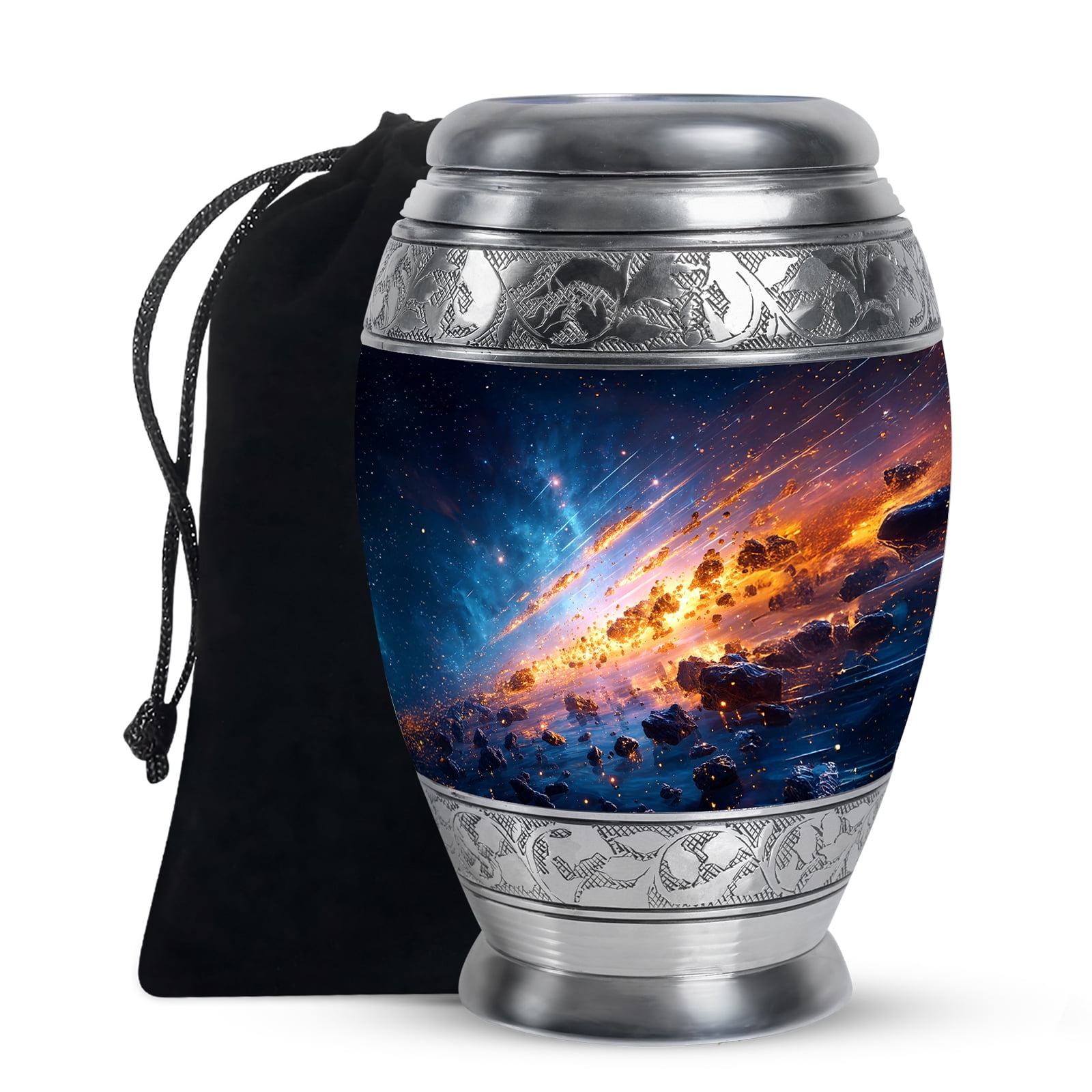 KARYLIZ Star Galaxy Cremation Urns For Adult Ashes, Large Funeral Urn ...