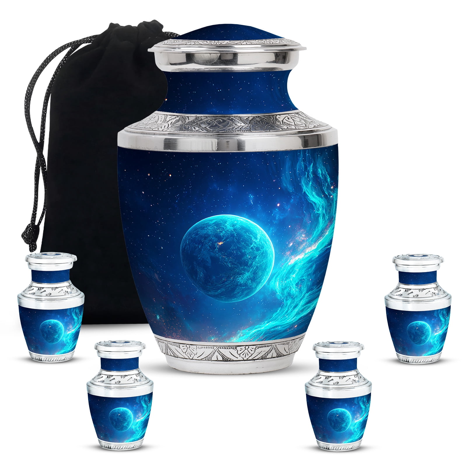 KARYLIZ Star Galaxy Urn for Ashes Adult Male/Female | Handcrafted Urn ...