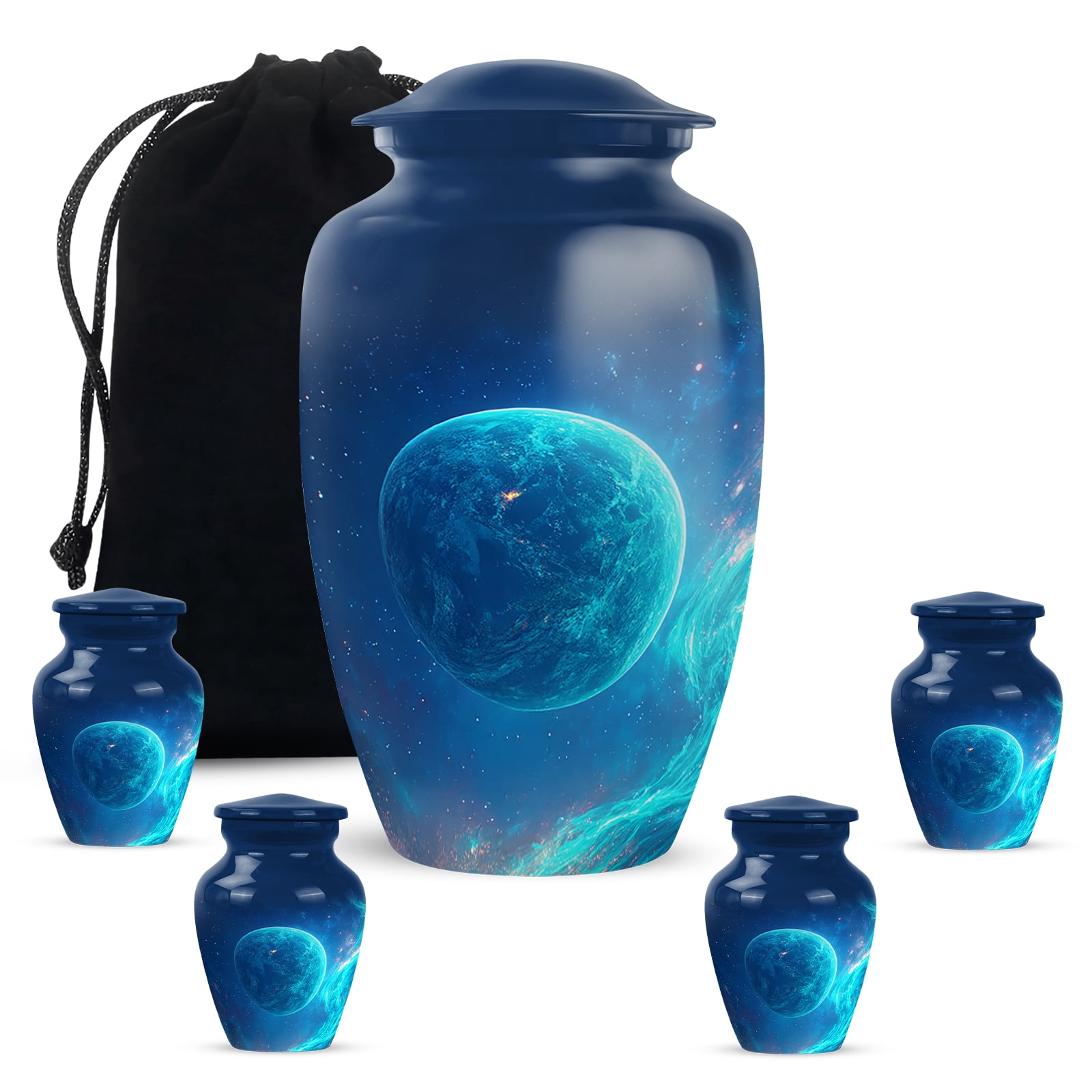 KARYLIZ Star Galaxy Urns for Ashes for Adult Female & Male - Combo 10 ...