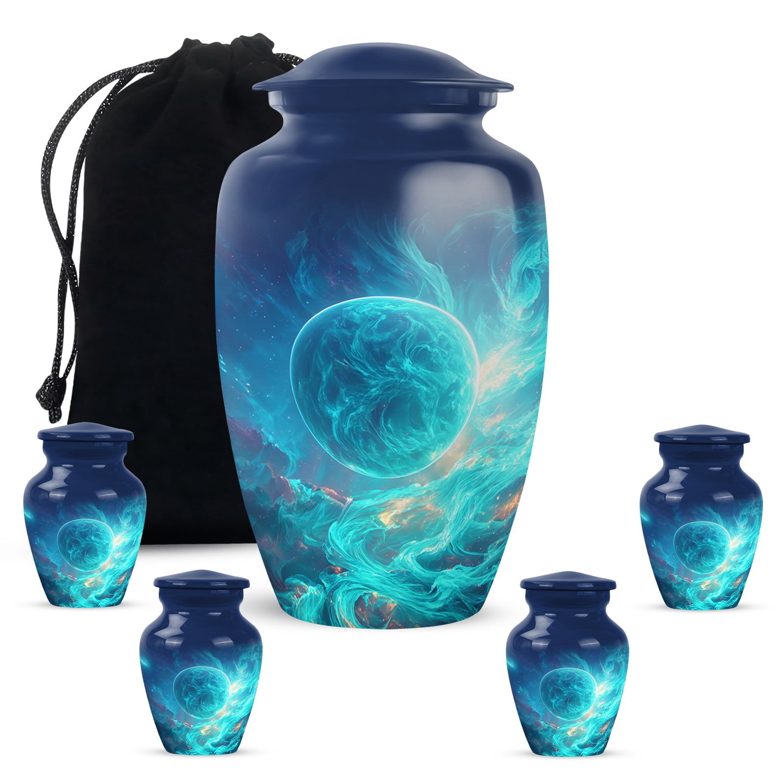 KARYLIZ Star Galaxy Urns for Ashes for Adult Female & Male - Keepsake ...