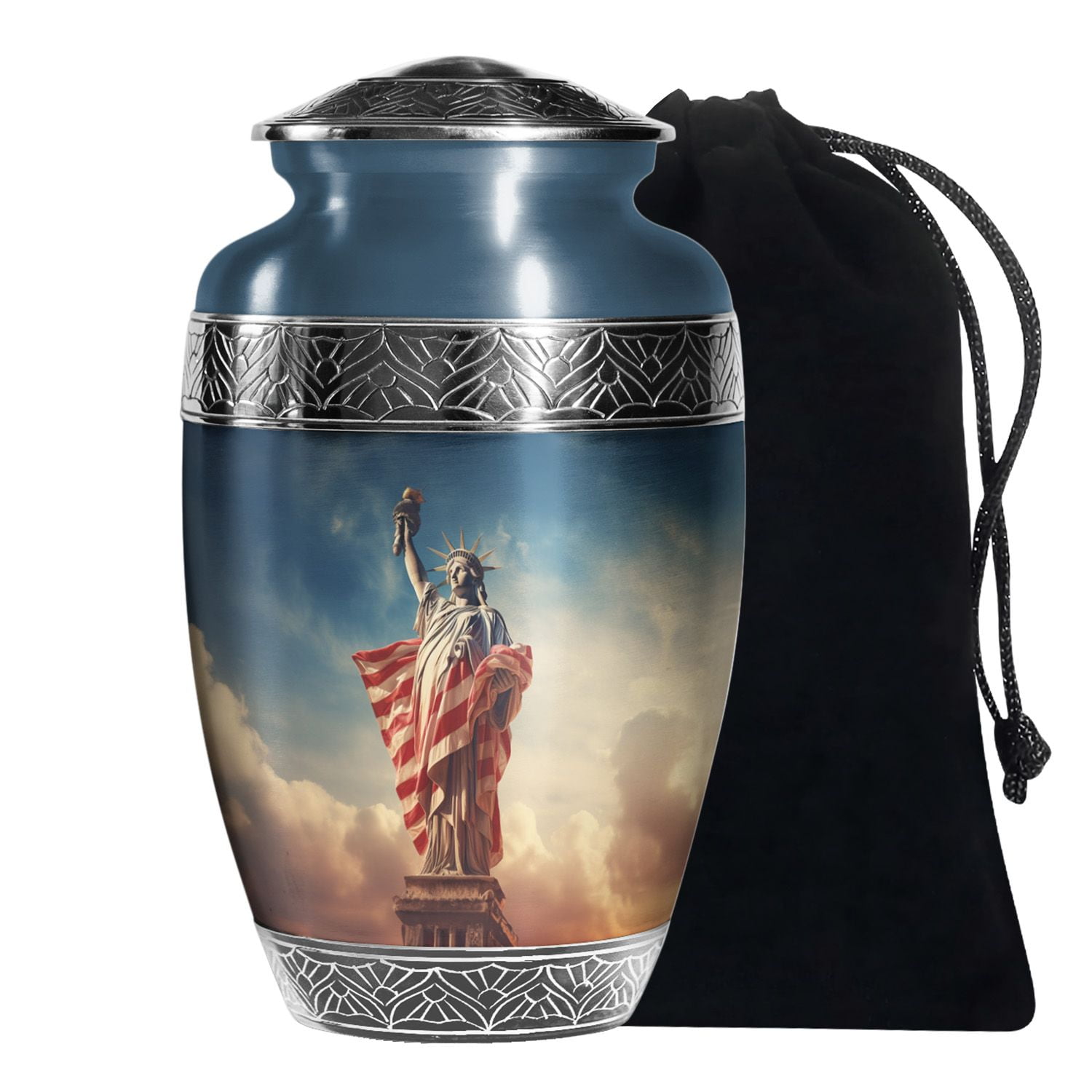KARYLIZ Statue Of Liberty Cremation Urn For Ashes Adult Male - Large ...