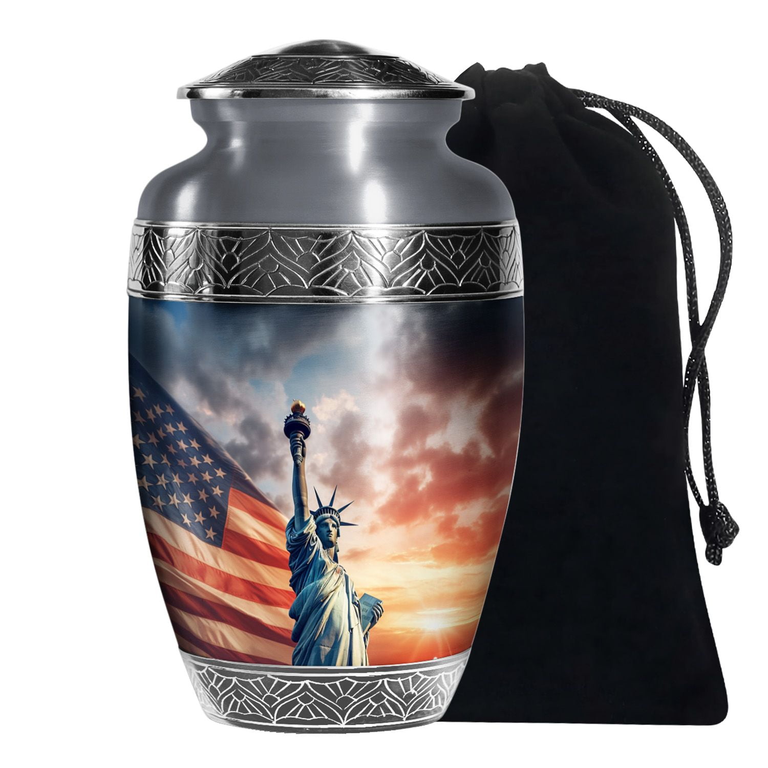 KARYLIZ Statue Of Liberty - 10 Inch Funeral Cremation Urns For Adult ...