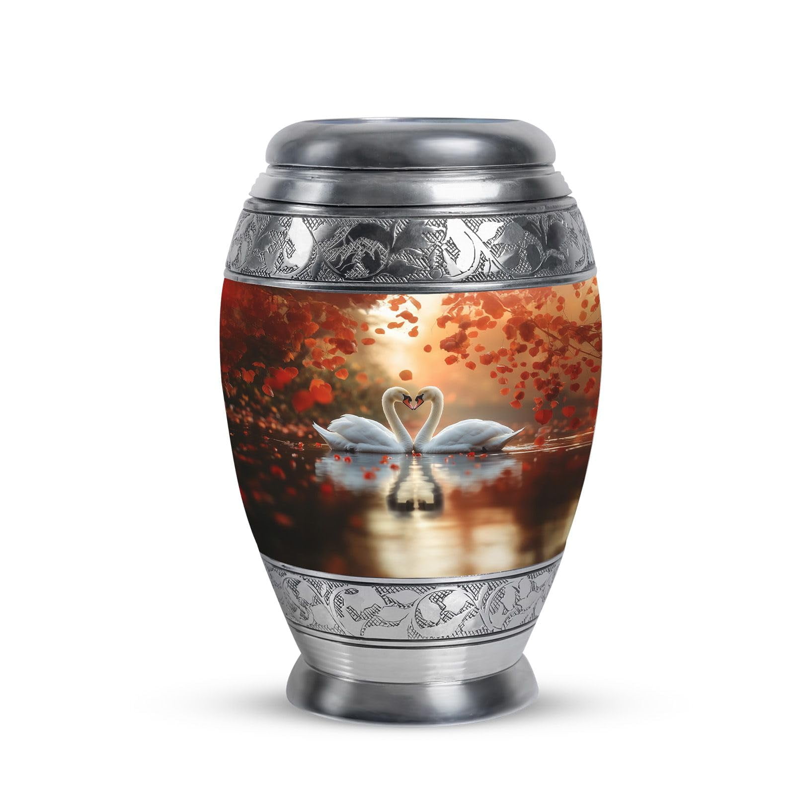 KARYLIZ Swan Small Urn for Human Ashes Men - Mini Cremation Ashes ...