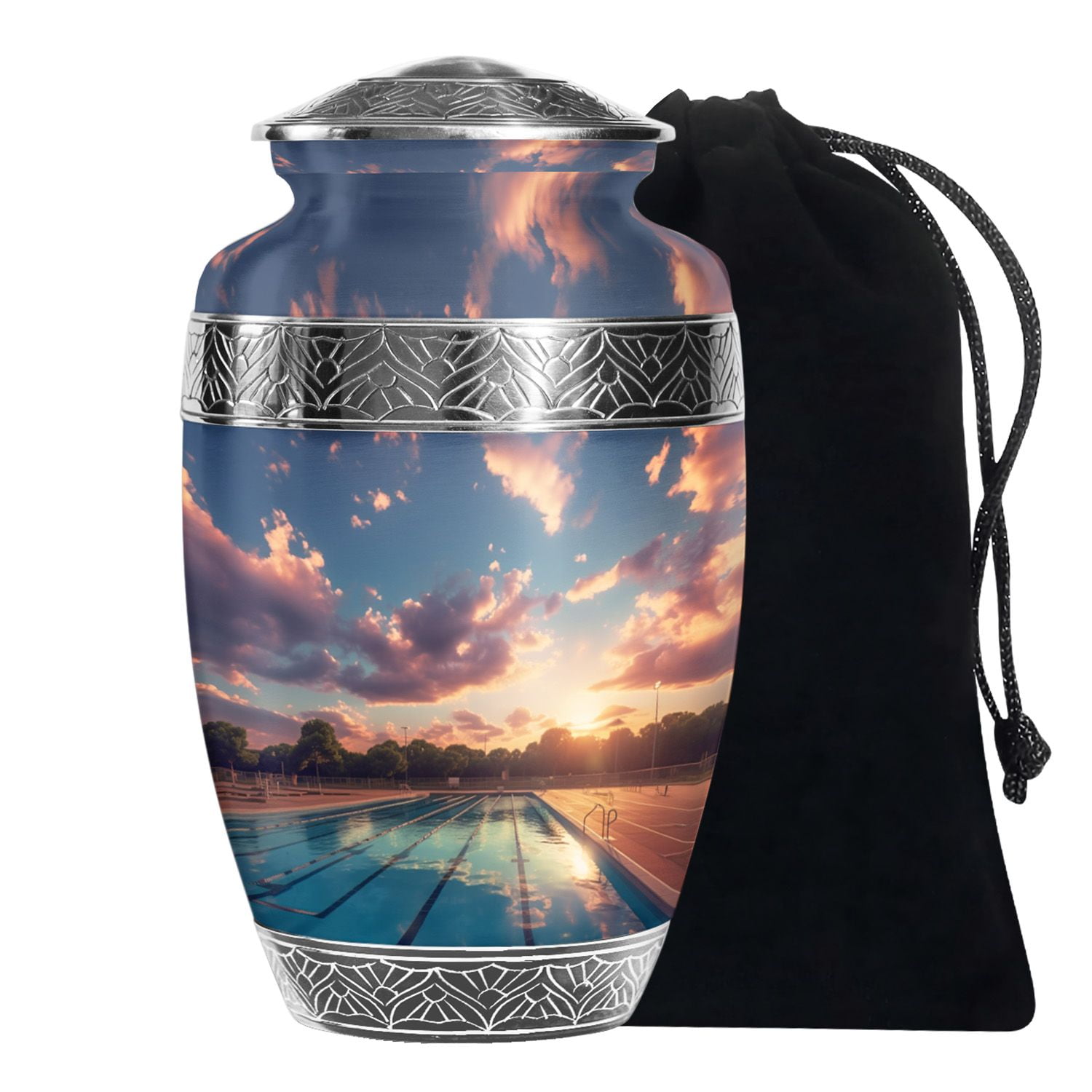 KARYLIZ Swimming Pool Urn For Ashes For Women - Large Urns For Human ...