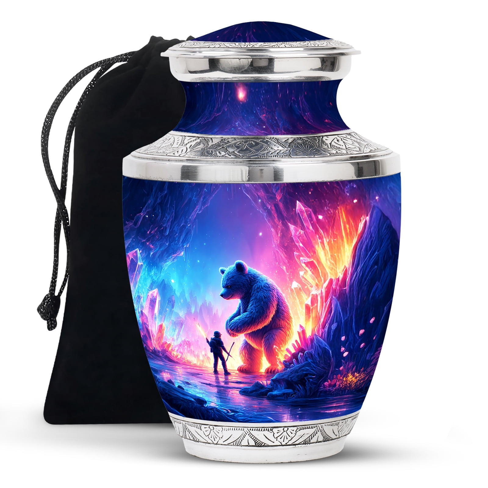 KARYLIZ Teddy Bear Urn For Ashes For Women, Funeral and Memorial Urns ...