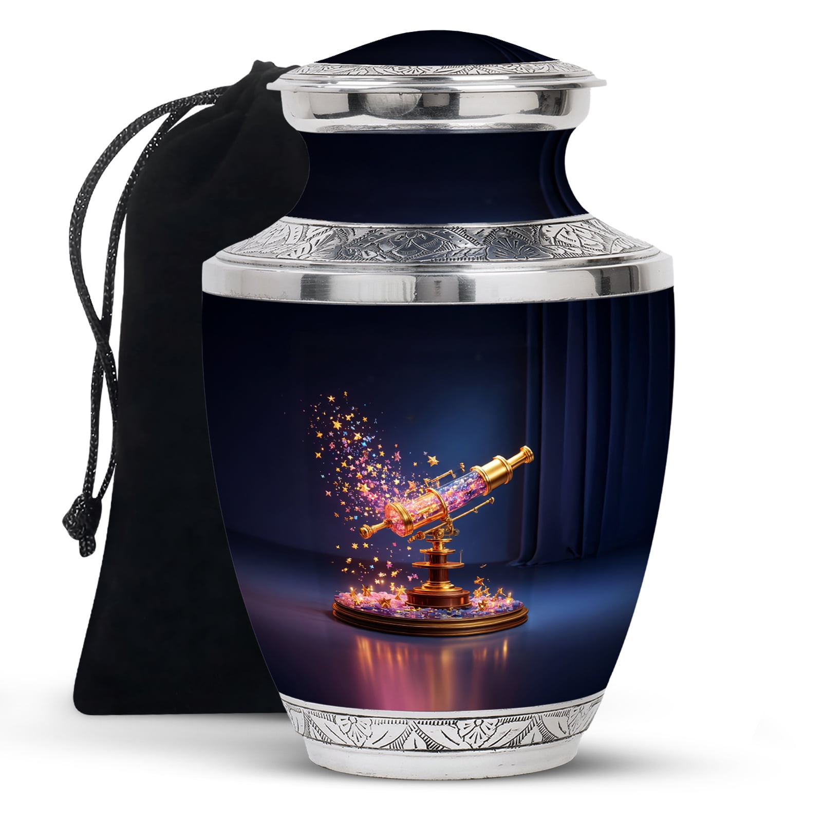 KARYLIZ Telescope Decorative Urns For Human Ashes Adult Female - Golden ...