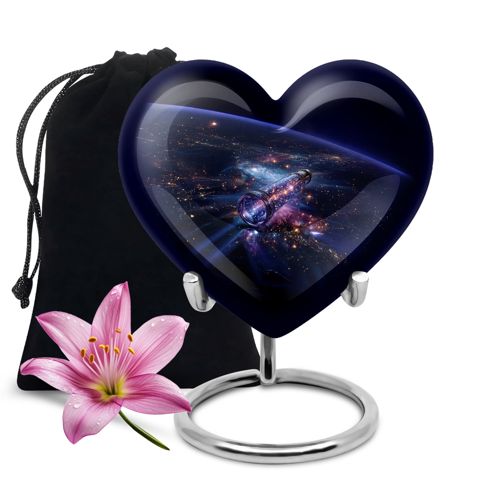 KARYLIZ Telescope Heart Shaped Urns For Ashes Adult Female Male ...
