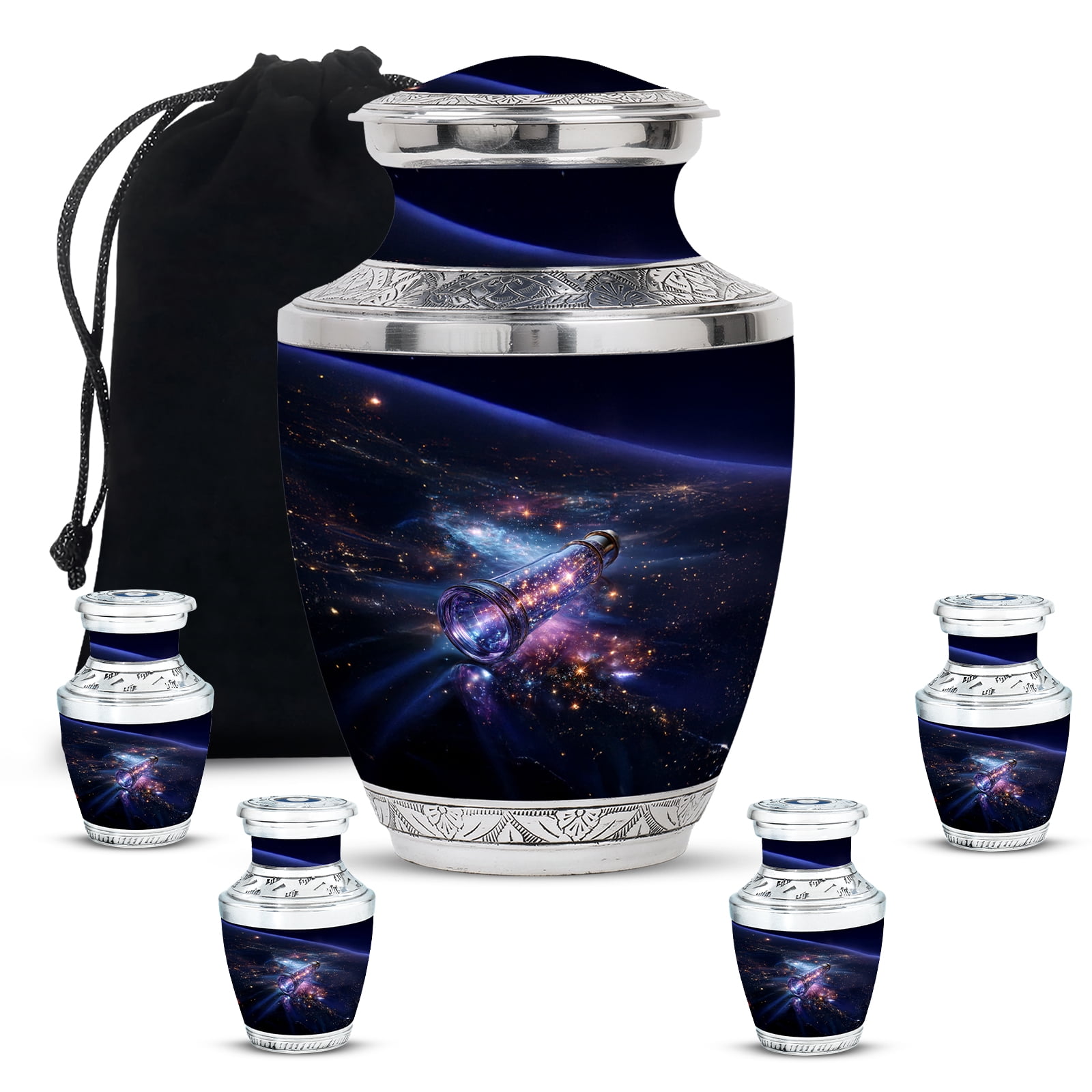 KARYLIZ Telescope Space Memorial Cremation Urn For Ashes For Women ...