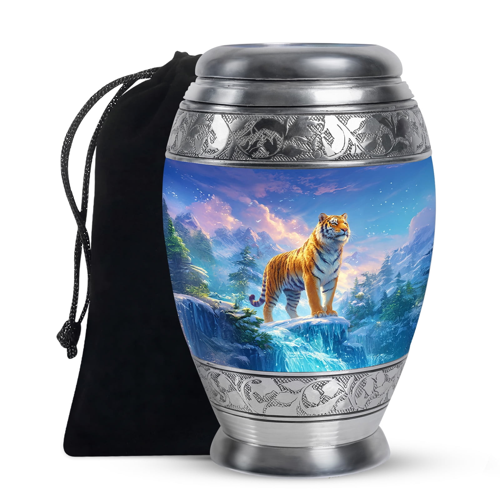 KARYLIZ Tiger Cremation Urn Human Ashes, Remembrance Memorial Urns for ...