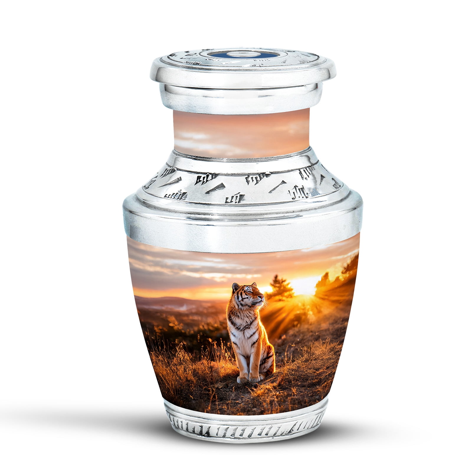 KARYLIZ Tiger Urn for Ashes Mom & Dad - Sunset Mini Kepsake Cremation ...