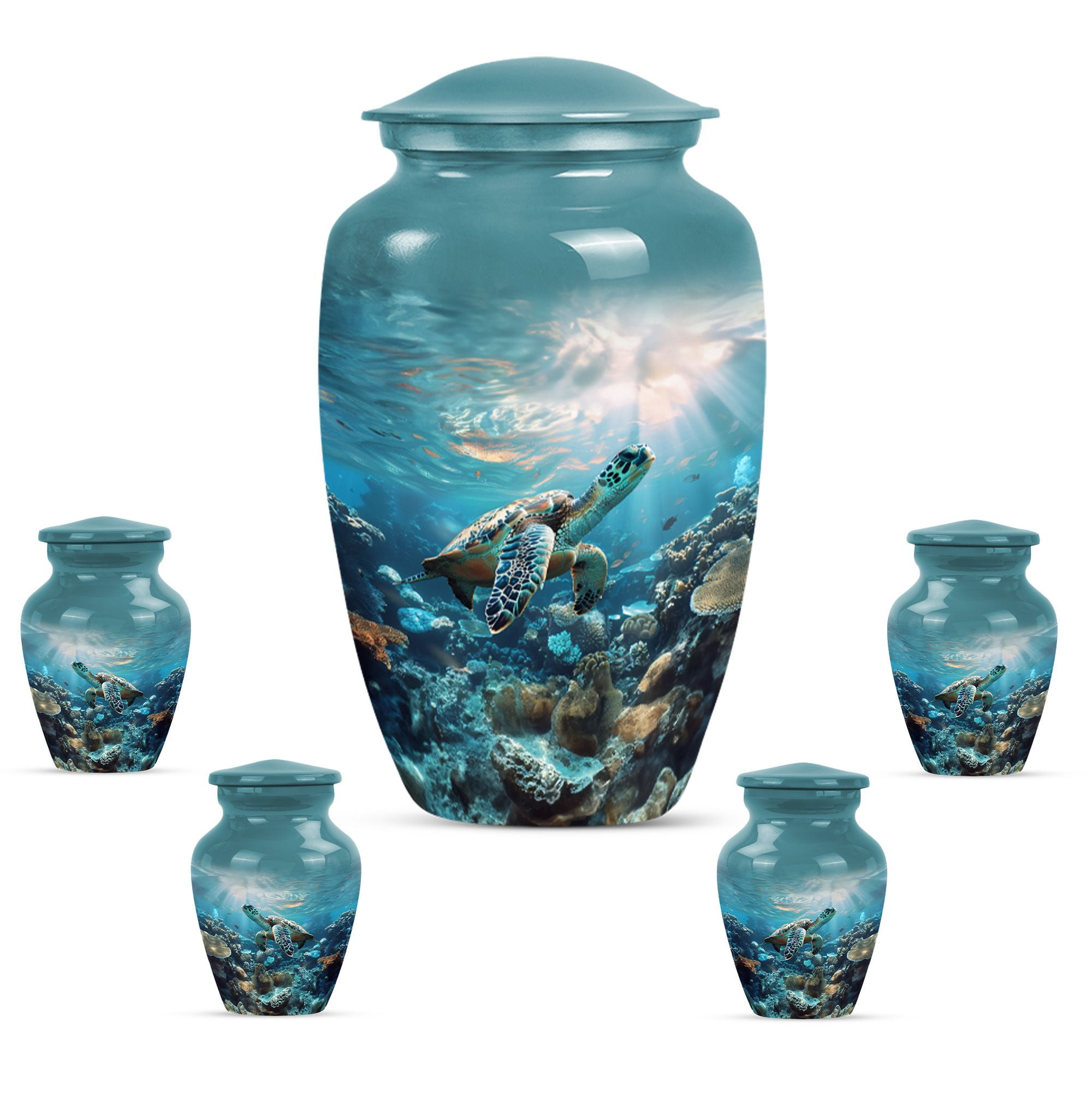 KARYLIZ Turtle Urns For Ashes - Urn For Ashes For Women - Set Of 5, 10 ...