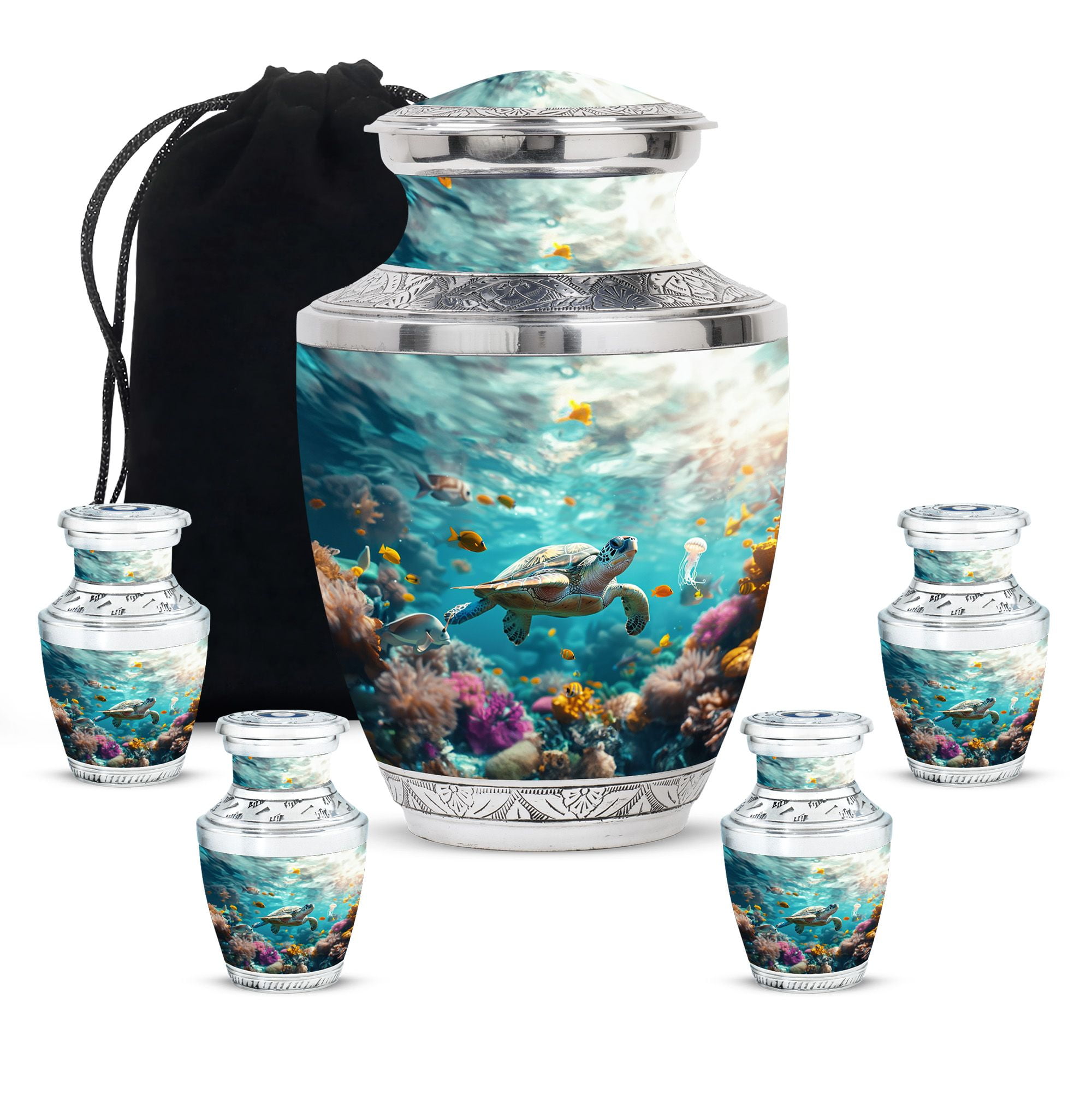 KARYLIZ Turtle Urns For Human Ashes Adult Female - Mini Urn for Human ...