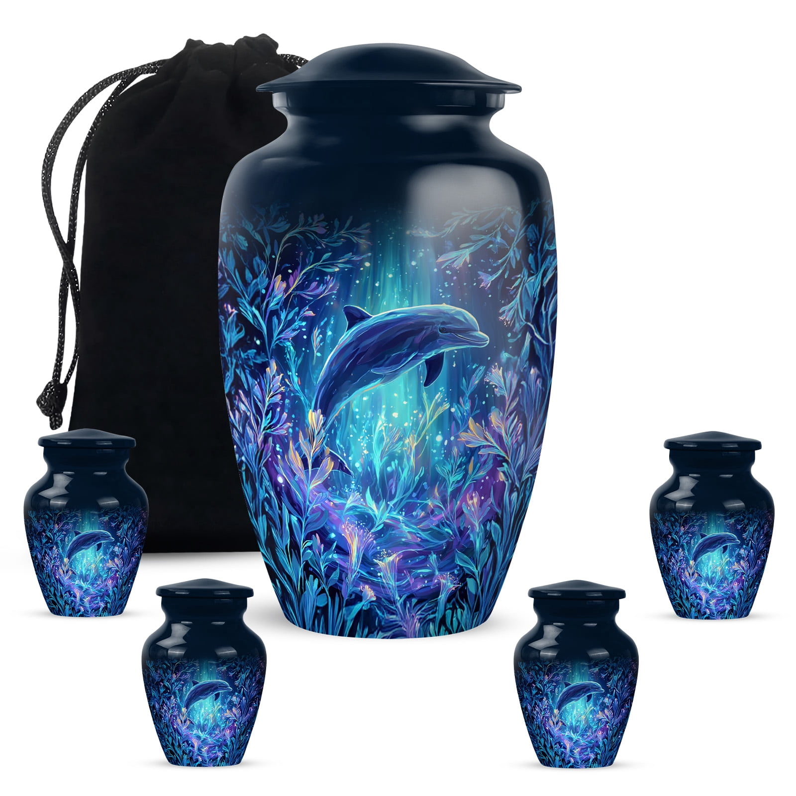 KARYLIZ Urns for Human Ashes Adult Female Dolphin - Small Urns for ...