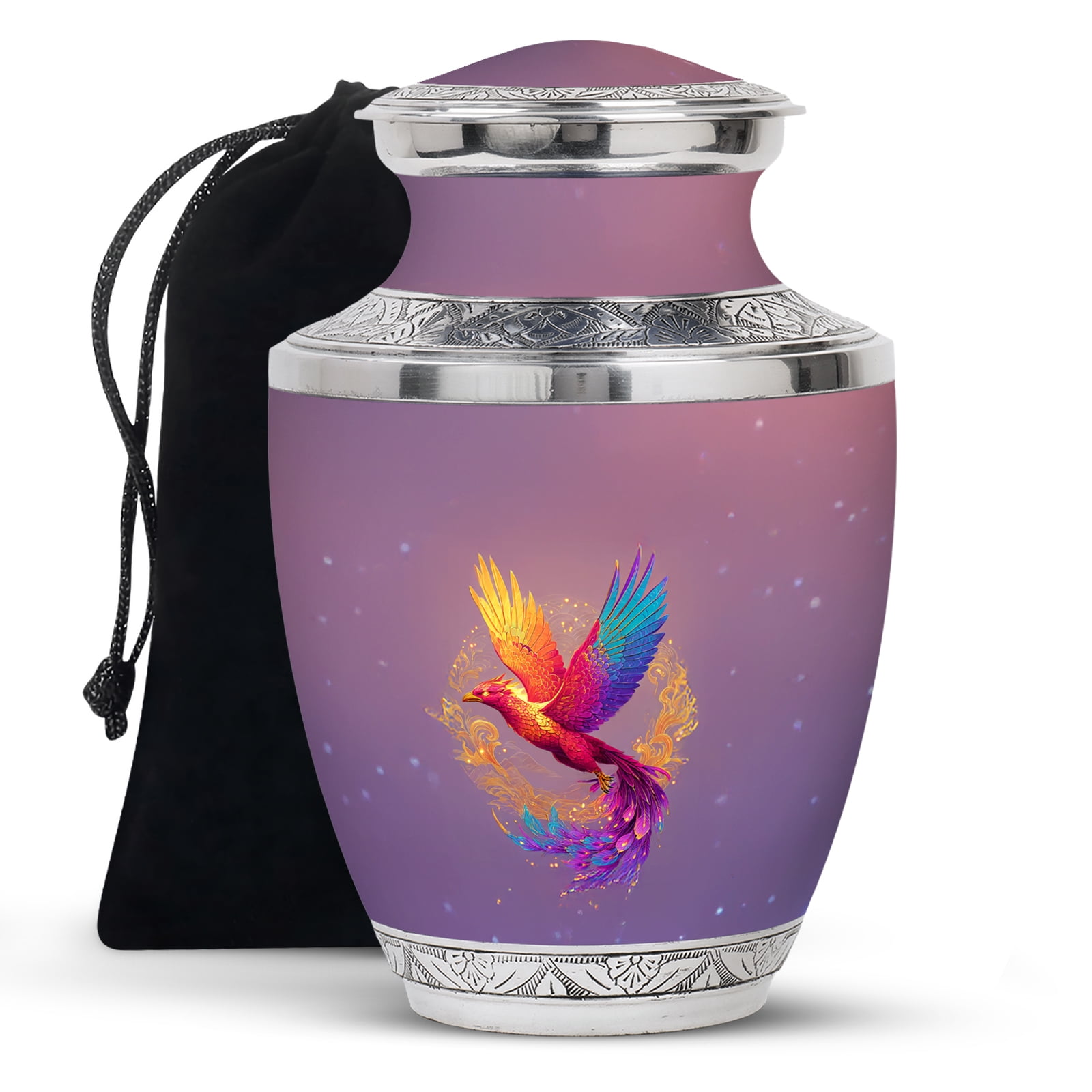 KARYLIZ Vibrant Phoenix Urns for Human Ashes Adult Man & Women - Large ...