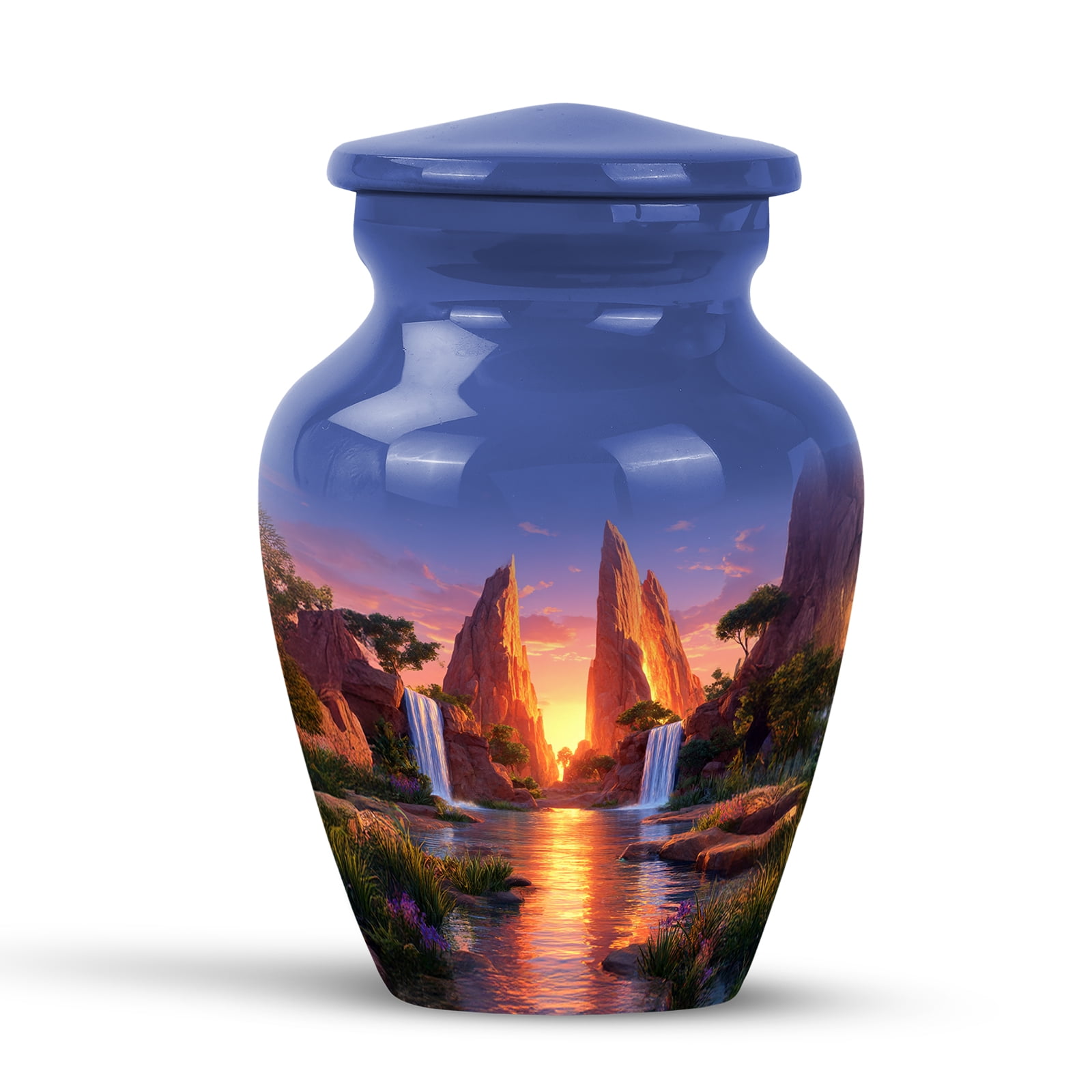 KARYLIZ Waterfall Cremation Keepsake Urns For Human Ashes - Lavender ...