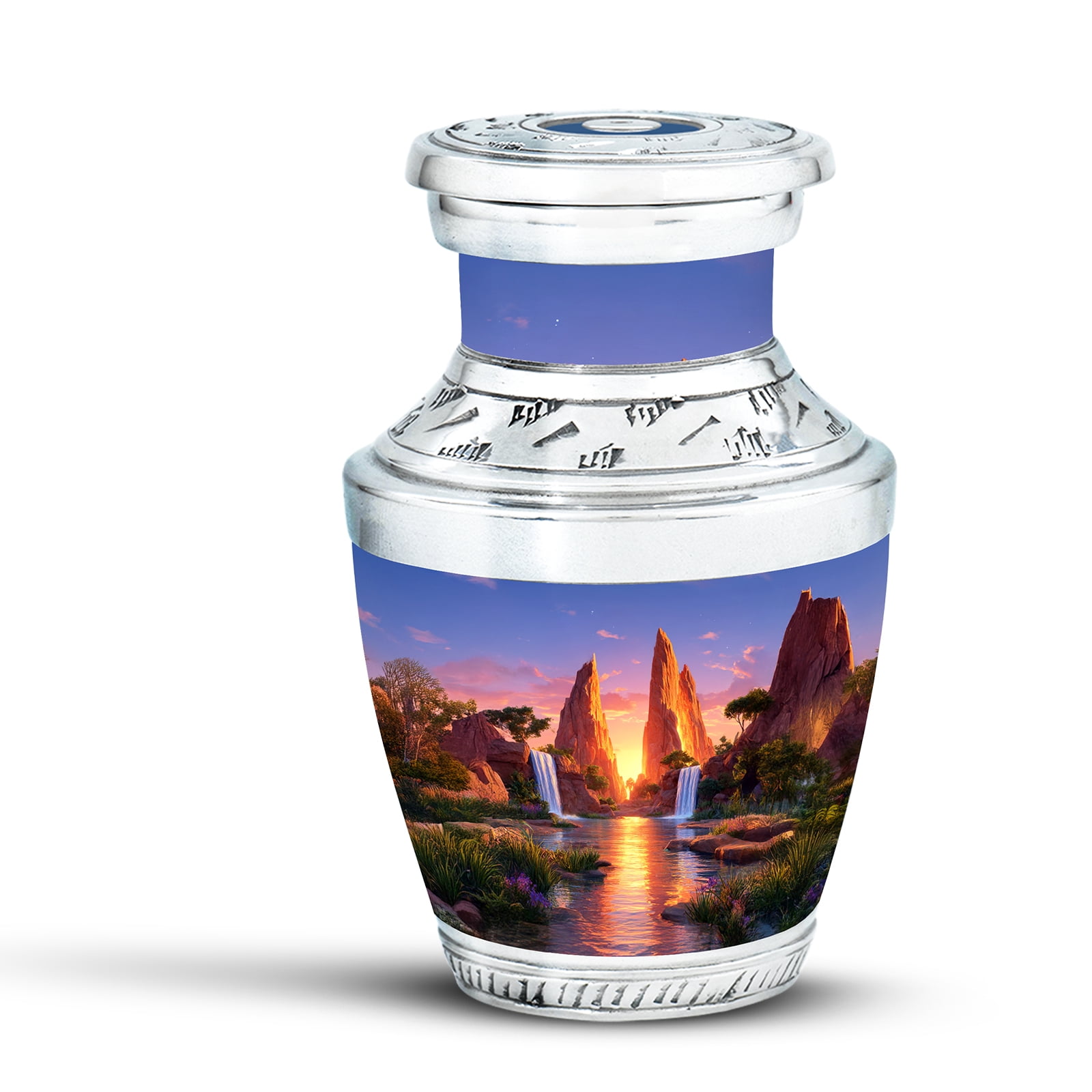 KARYLIZ Waterfall Urns For Human Ashes Adult Man - Lavender Blue ...