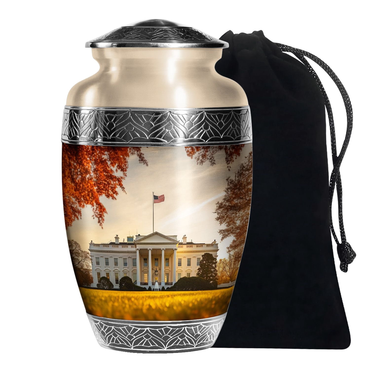 KARYLIZ White House Large Burial Urn For Human Ashes Female Urns Foe ...