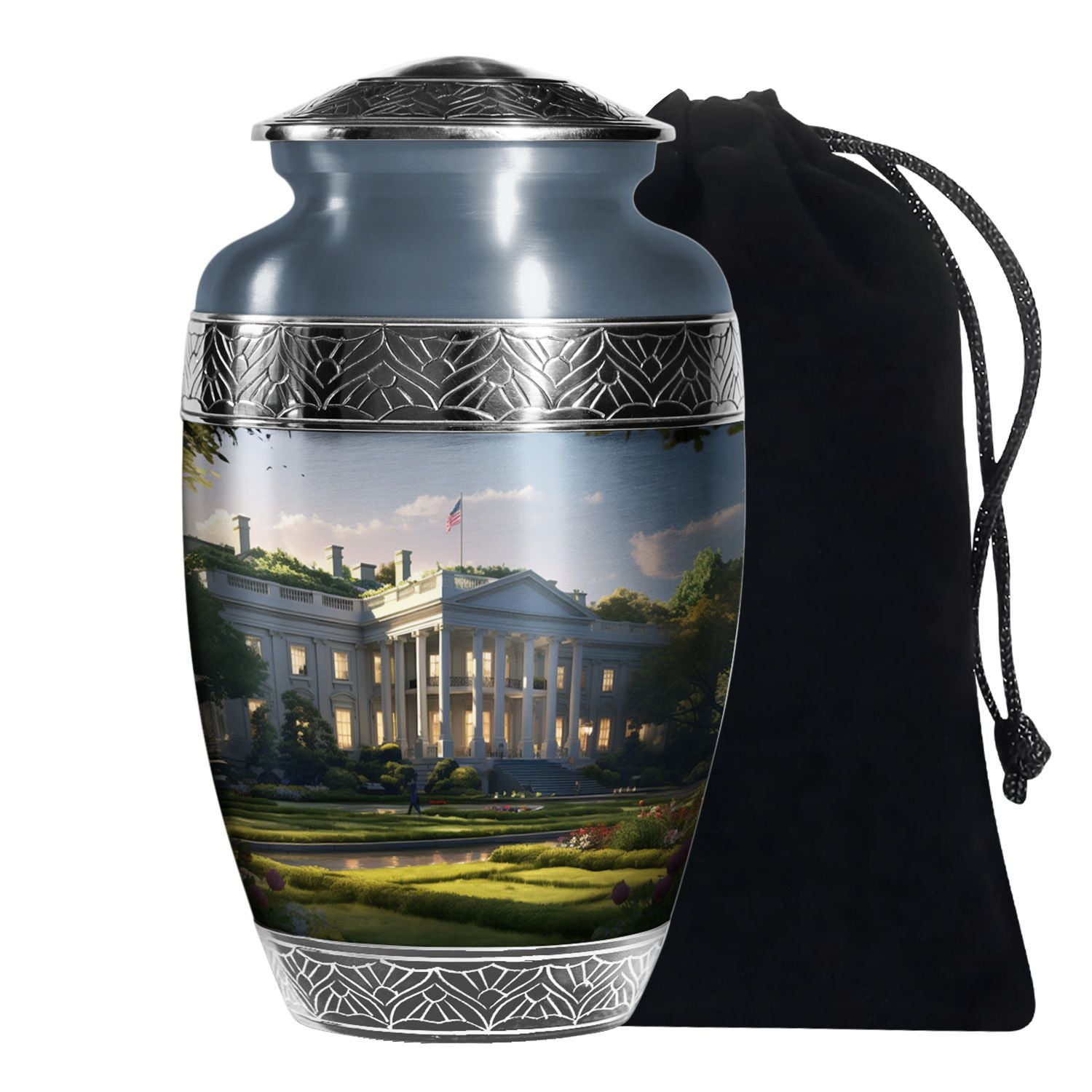 KARYLIZ White House Urn For Ashes Adult Male - Urns For Human Ashes ...