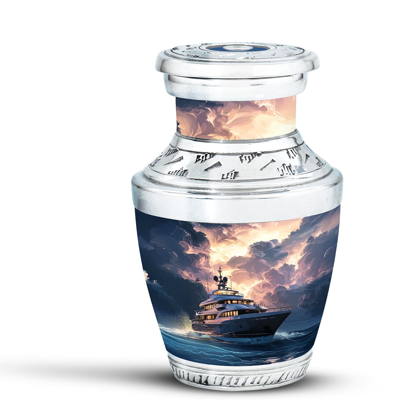 KARYLIZ Yacht Funeral Urns for Human Ashes Adult Female Male – Stormy ...