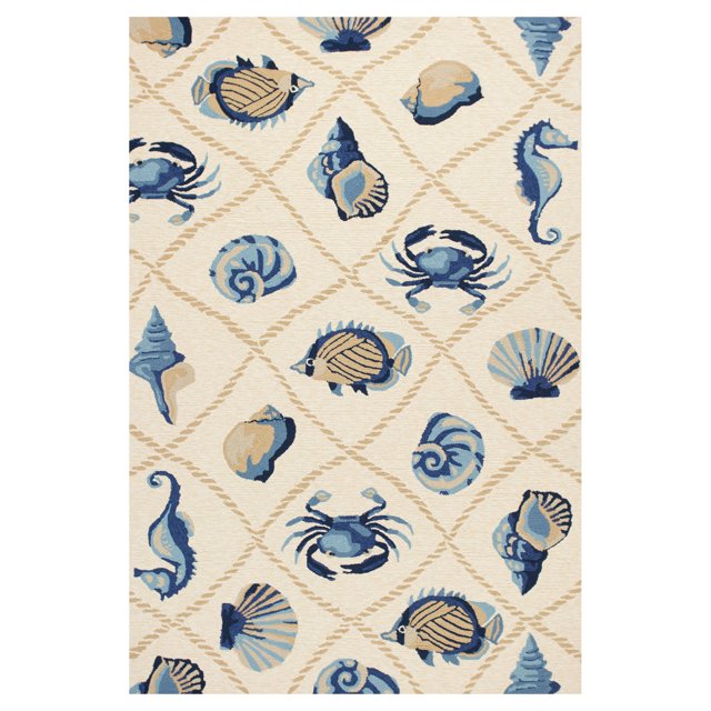 KAS Rugs Harbor Seaside Indoor/Outdoor Area Rug - Walmart.com