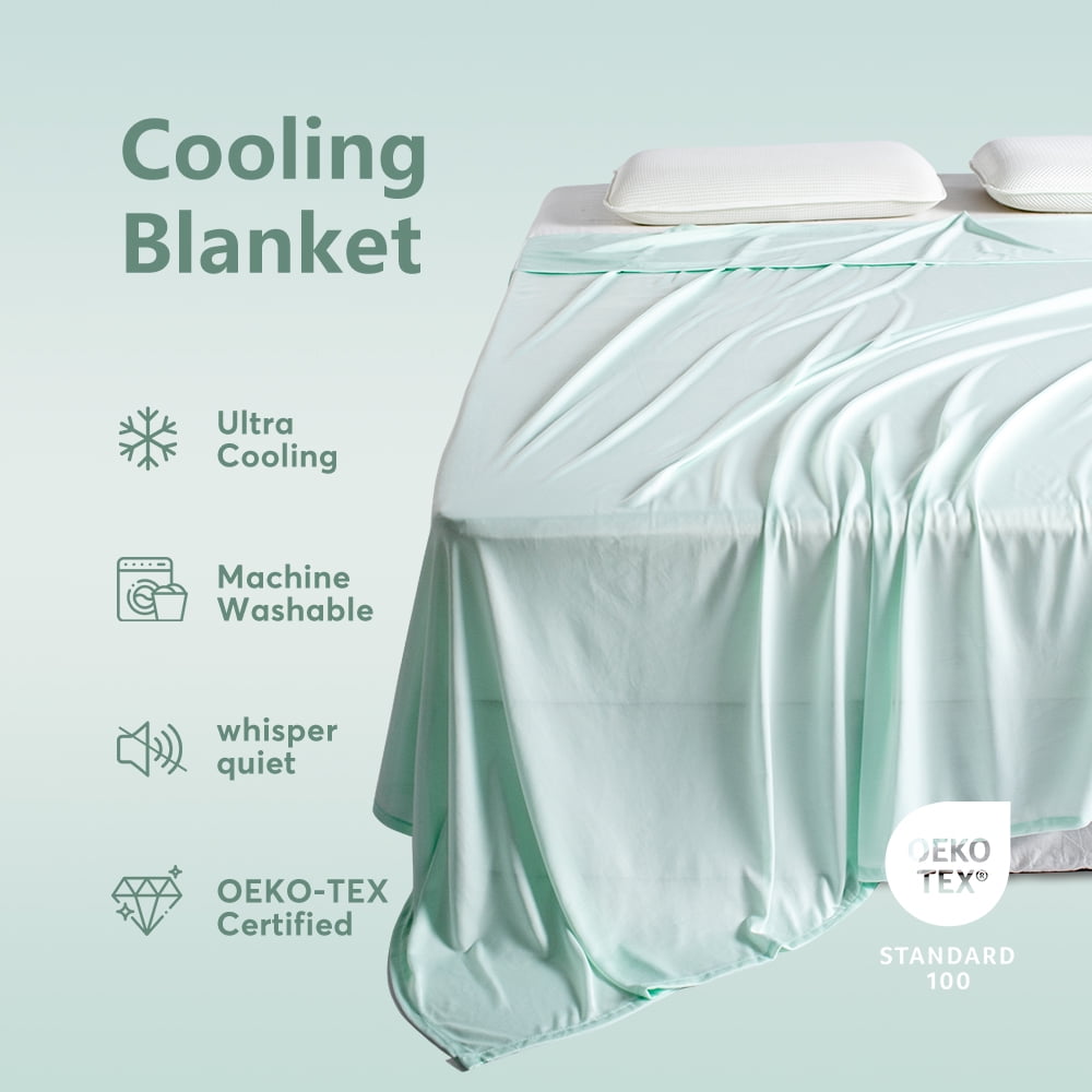 KASENTEX Luxury Cooling Blanket - Thin Lightweight - Ultra Smooth Bed ...