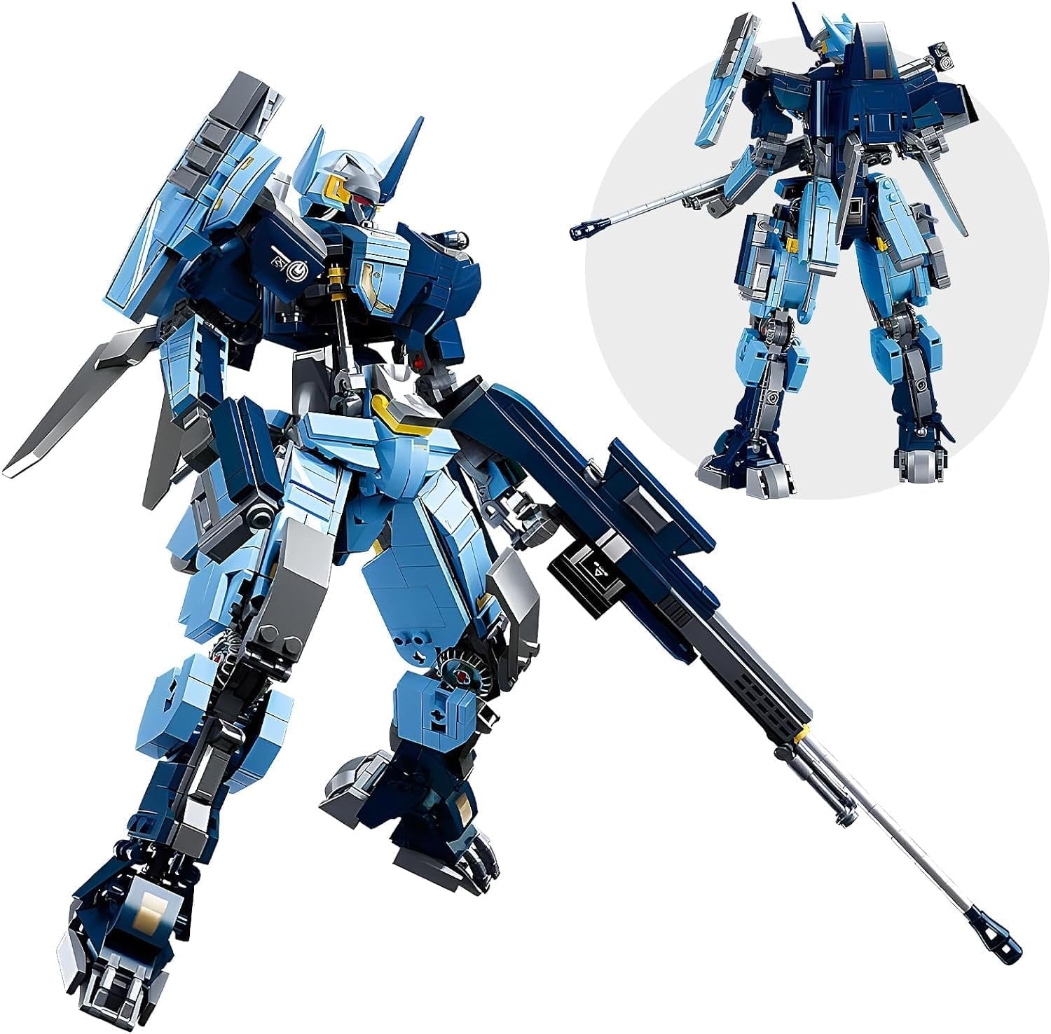 KASGMU 752pc Hero Mech Robot Kit – Buildable Warrior Model, City ...