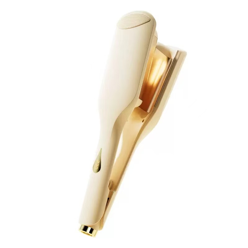 KASGMU Deep Barrel Curling Iron Hair Crimper, Beach Wave Curling Iron ...