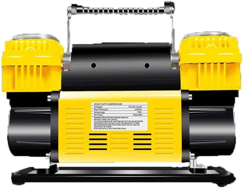 KASGMU Heavy-Duty 12V Tire Inflator – Double-Cylinder High-Pressure Air ...