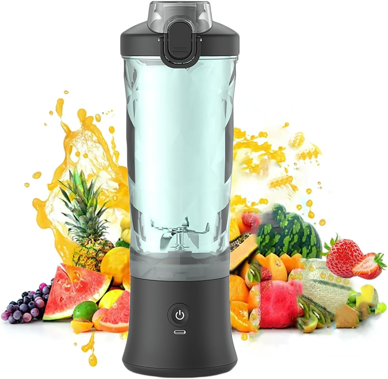 KASGMU High-Performance Juicer Blender – 600ml 2-Mode 6-Blade Cup for ...