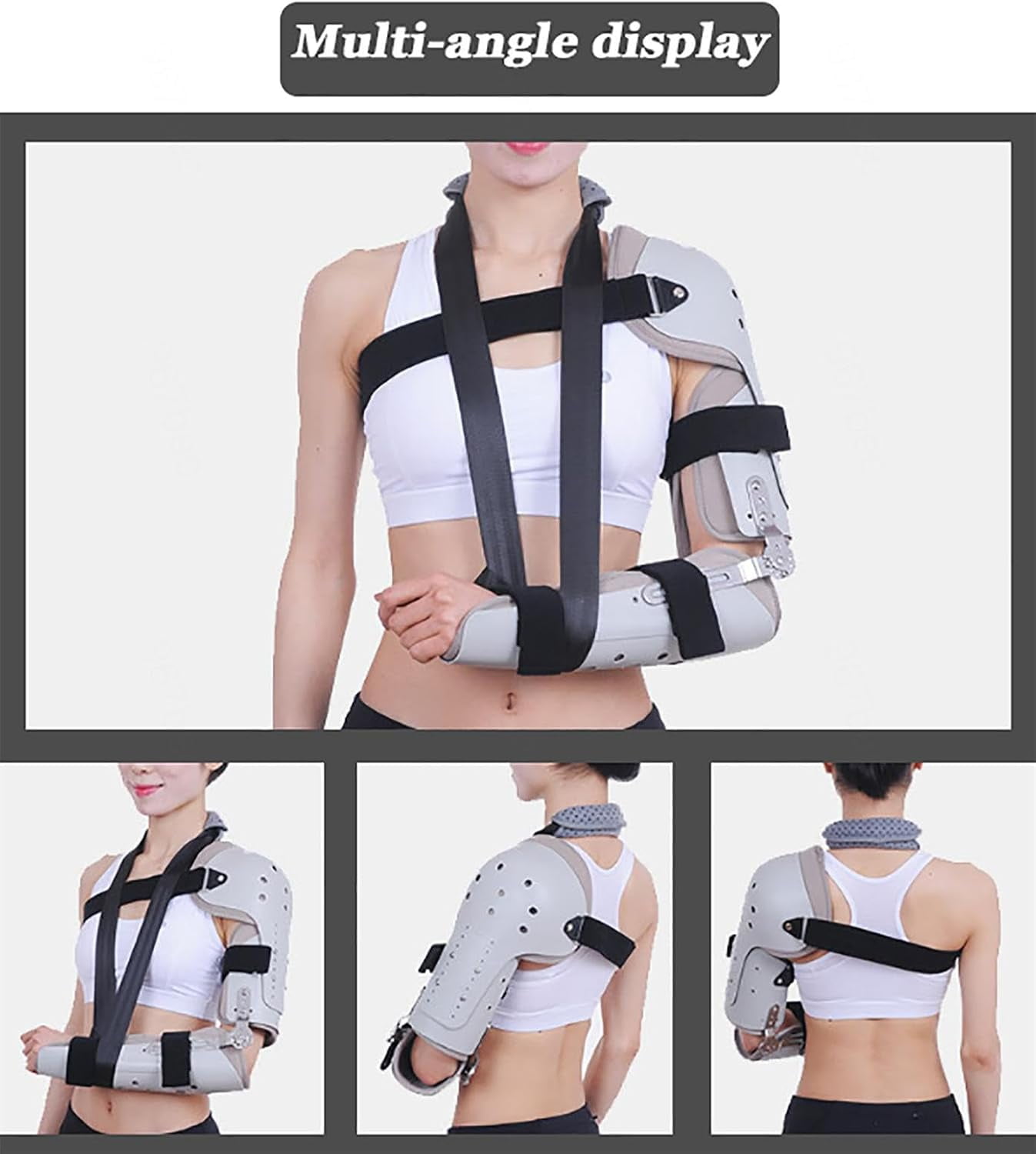 KASGMU Hinged Elbow Brace with Sling - Adjustable ROM Support for Post ...