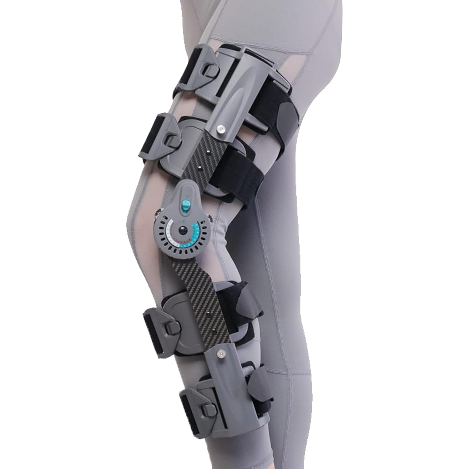 KASGMU Hinged Knee Brace ROM Adjustable Leg Stabilizer Post Op Recovery ...