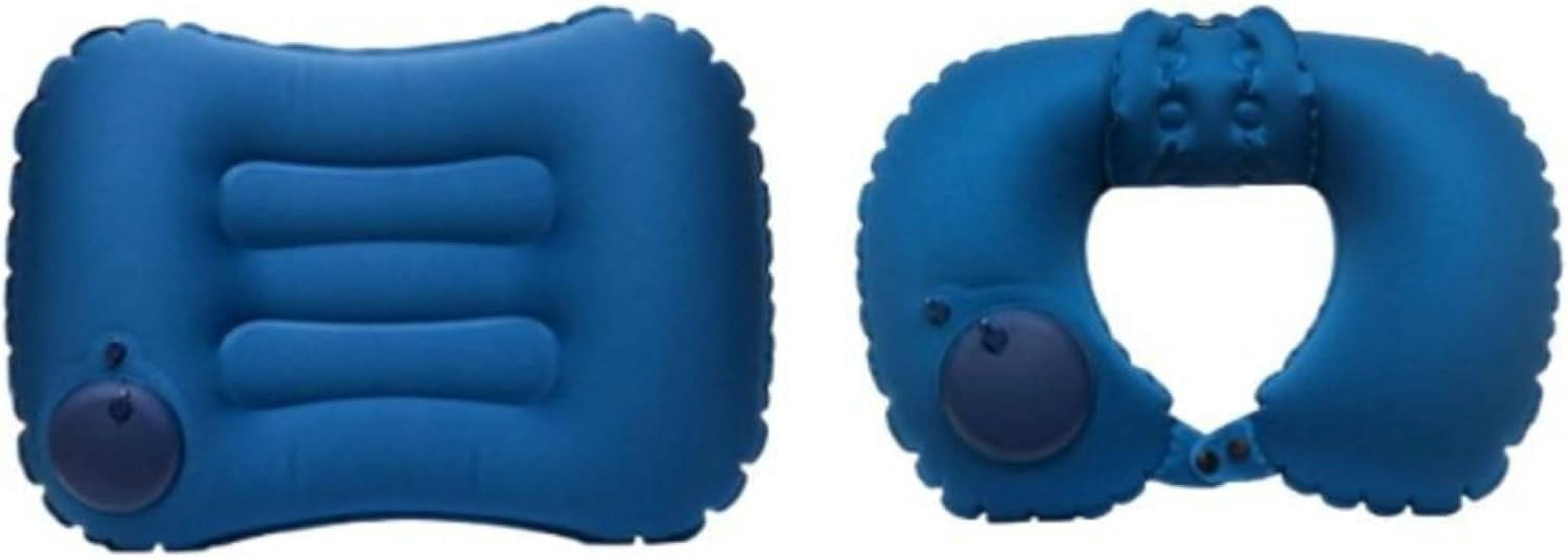 KASGMU Inflatable U-Shaped Travel Pillow - Push-Type Portable Design ...