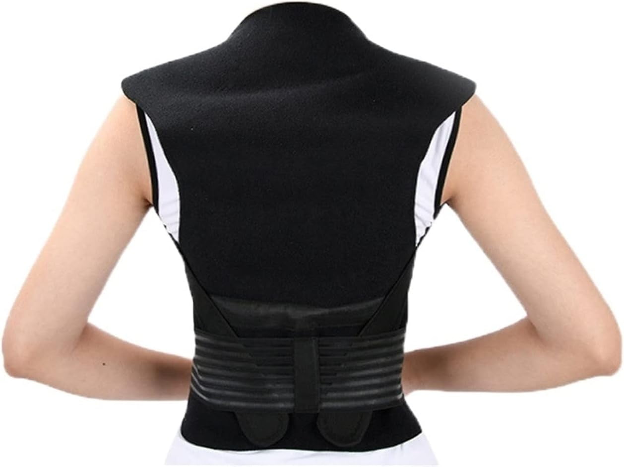 KASGMU Magnetic Back Support Magnets Heating Therapy Vest Waist Brace ...