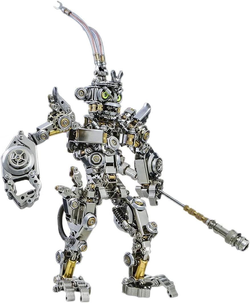 KASGMU Mechanical Monkey King Model Kits with Tool, Retro Fantastic Monkey 3D Metal Puzzle, DIY ...