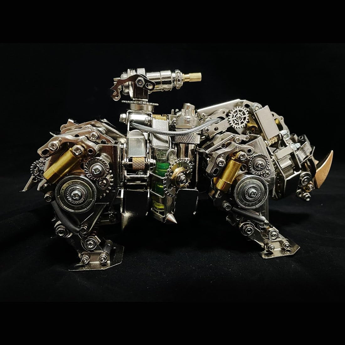 KASGMU Mechanical Siege Rhino 3D Metal Puzzles for Adults with Colorful ...