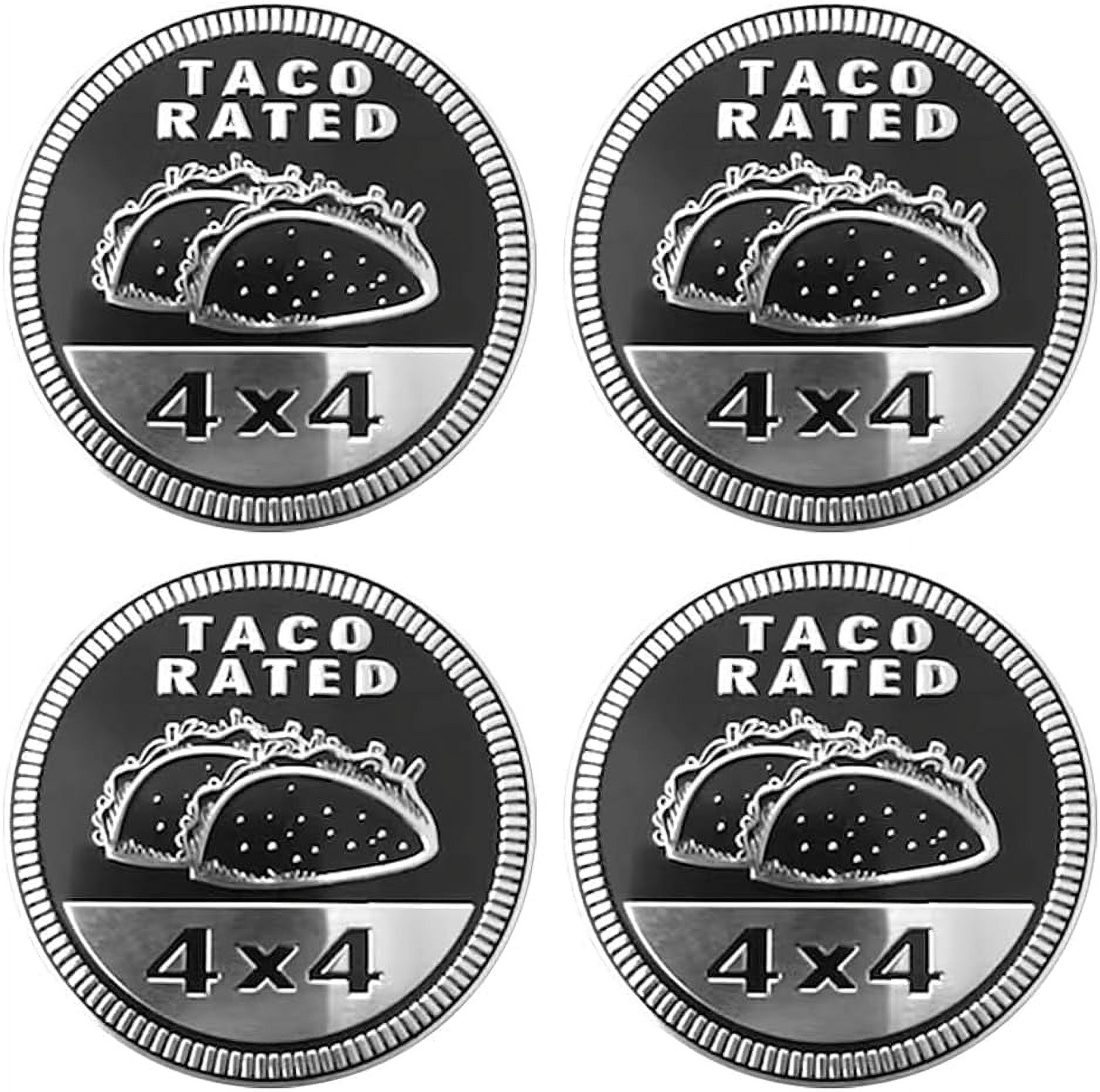 KASGMU Mexican Food Lover's Badge Set – 3D Taco Emblems for 4x4 Vehicles (4-Pack) - Walmart.com