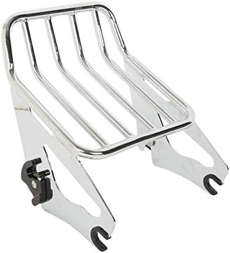 KASGMU Motorcycle Detachable Two-Up Luggage Rack for Harley Touring ...