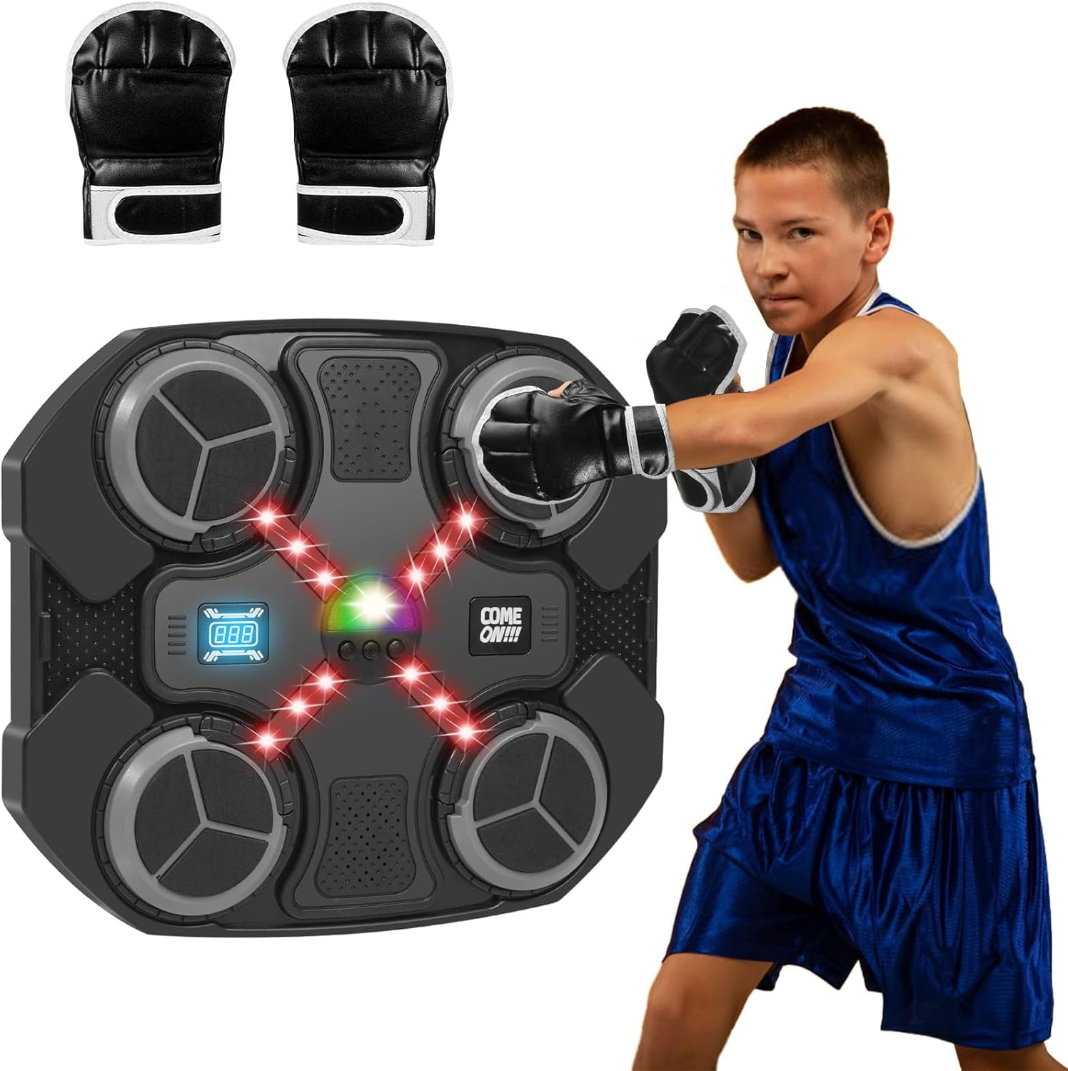 KASGMU Music Boxing Machine for Kids, Wall Mounted Bluetooth Smart ...