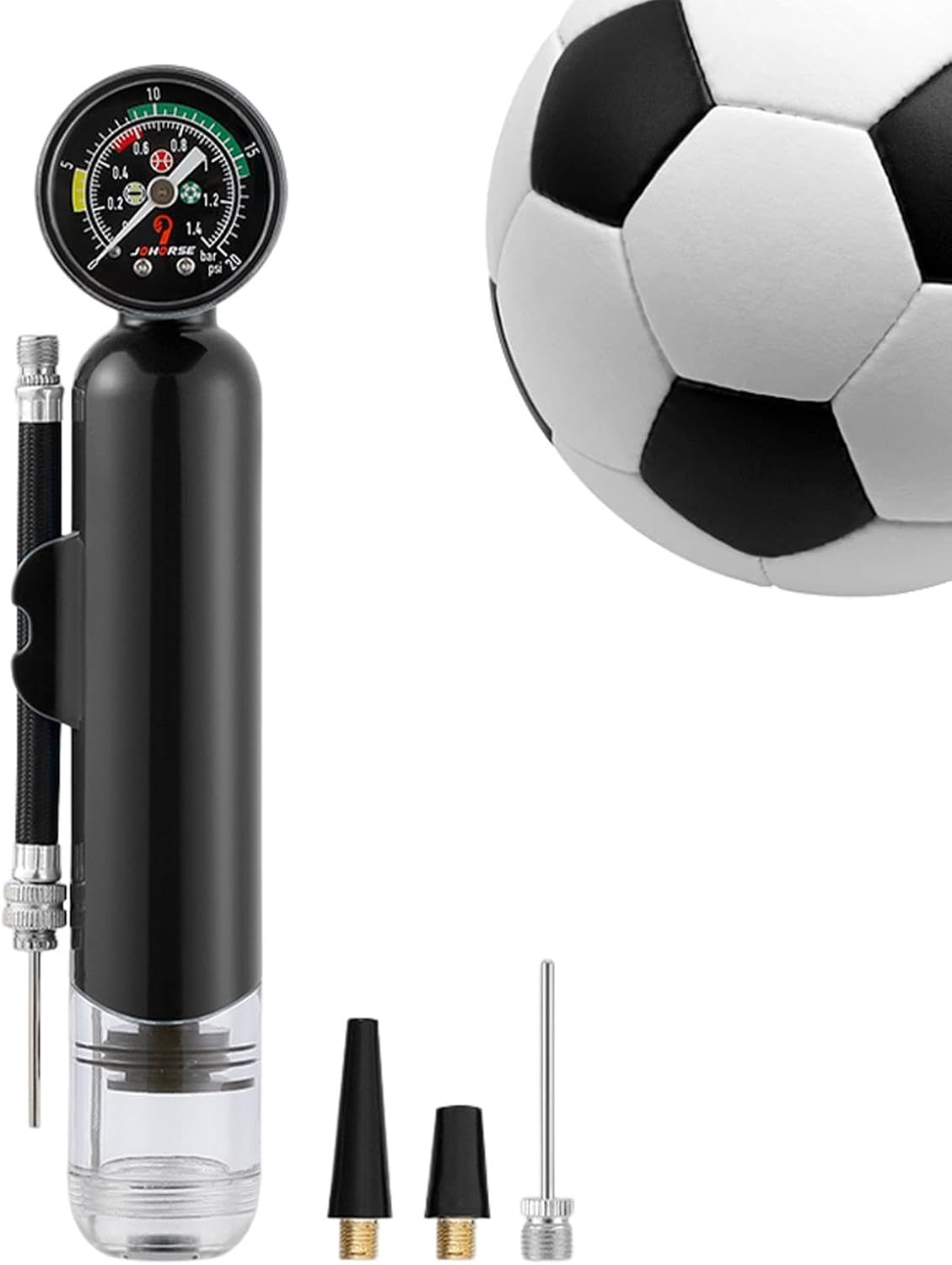 KASGMU Sport Pump - Ball Pump with Compact Pressure Gauge, Air Pump ...