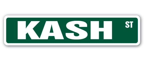 KASH Street Sign Childrens Name Room Sign | Indoor/Outdoor | 30" Wide ...