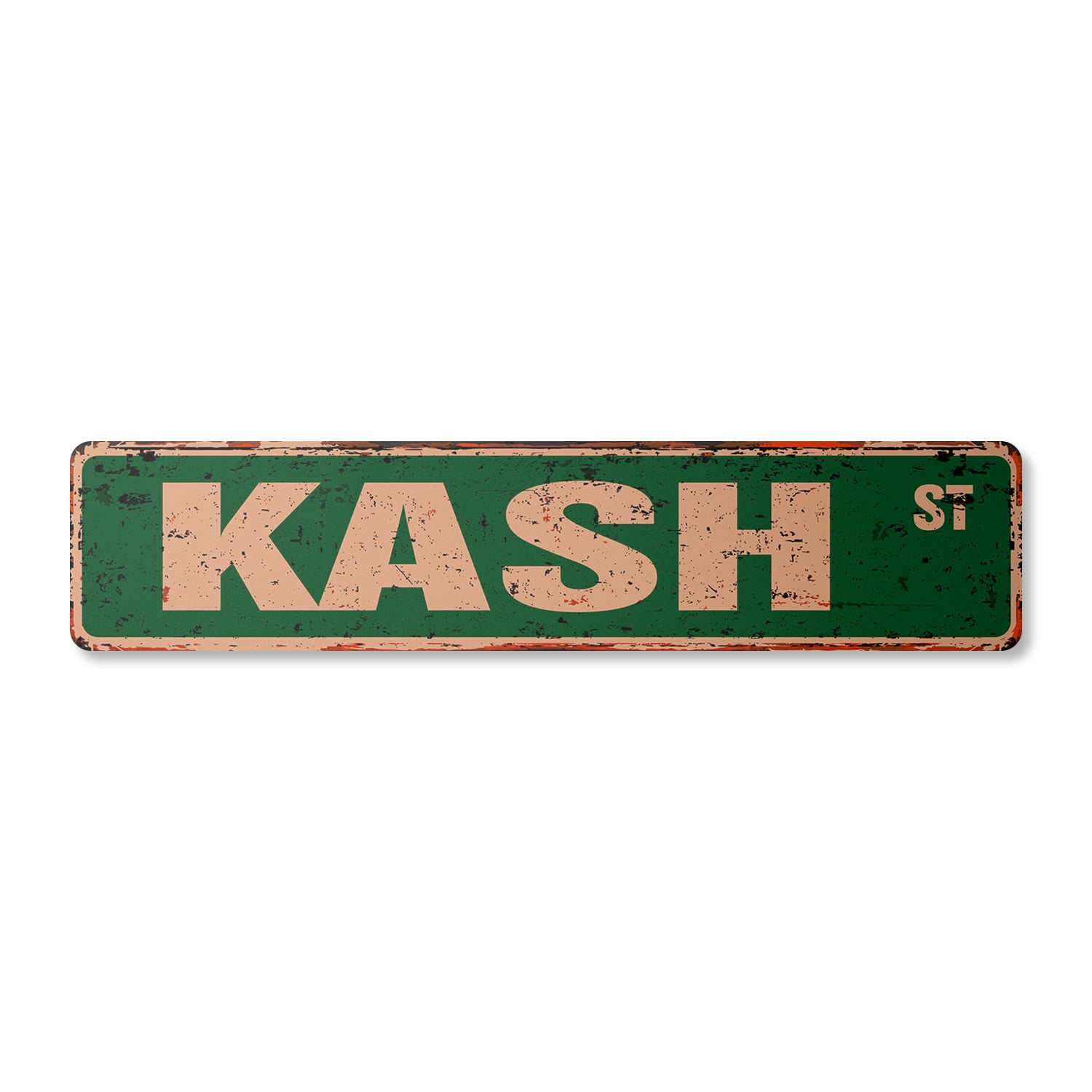 KASH Vintage Plastic Street Sign Childrens Name Room Sign | Indoor ...