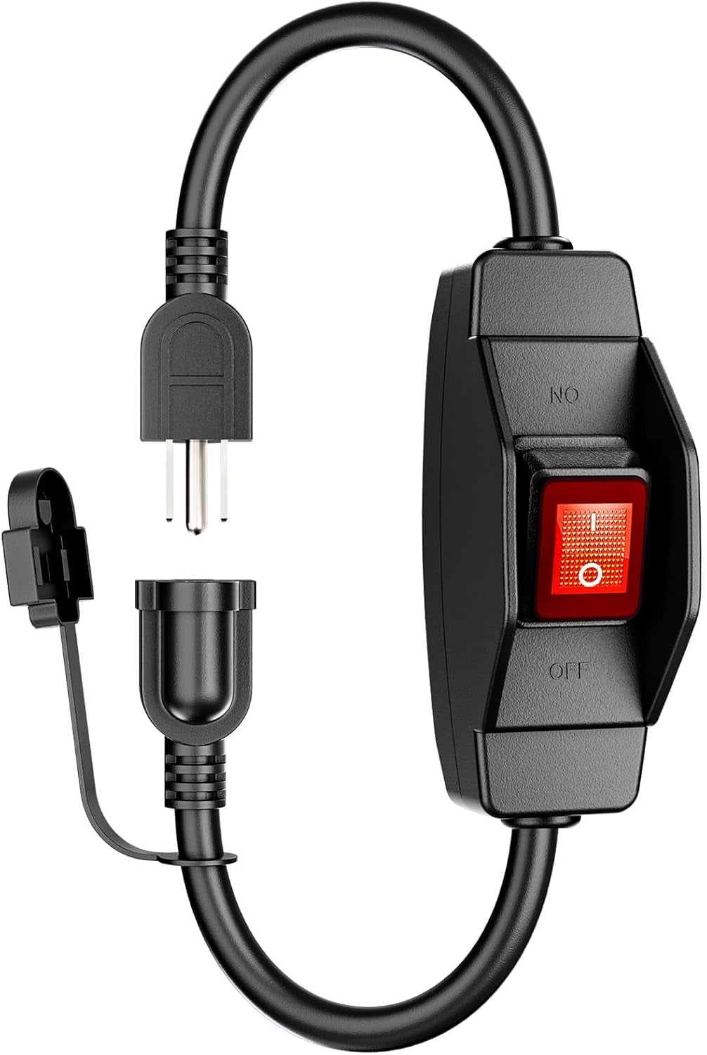 KASONIC 1.5 FT Extension Cord with Switch, 14/3 AWG Gauge 1875W/15A ...